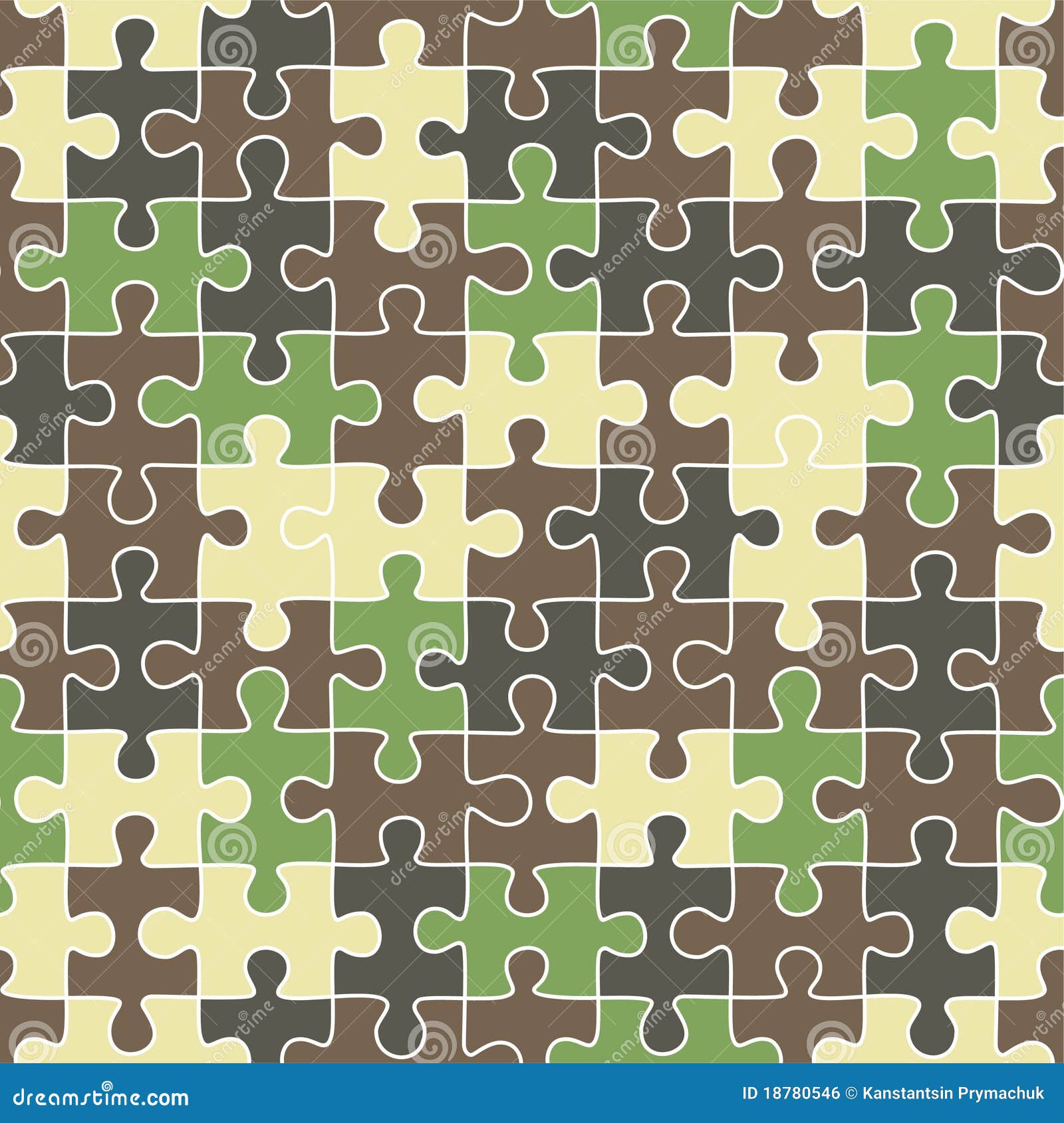 Puzzle seamless pattern stock vector. Illustration of fabric - 18780546