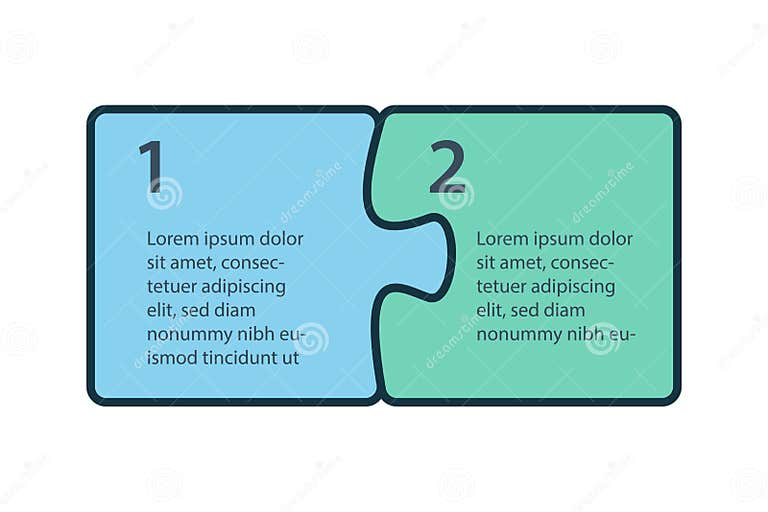 Puzzle Sequence. Steps Infographics. Presentation Chart Elements. Stock ...
