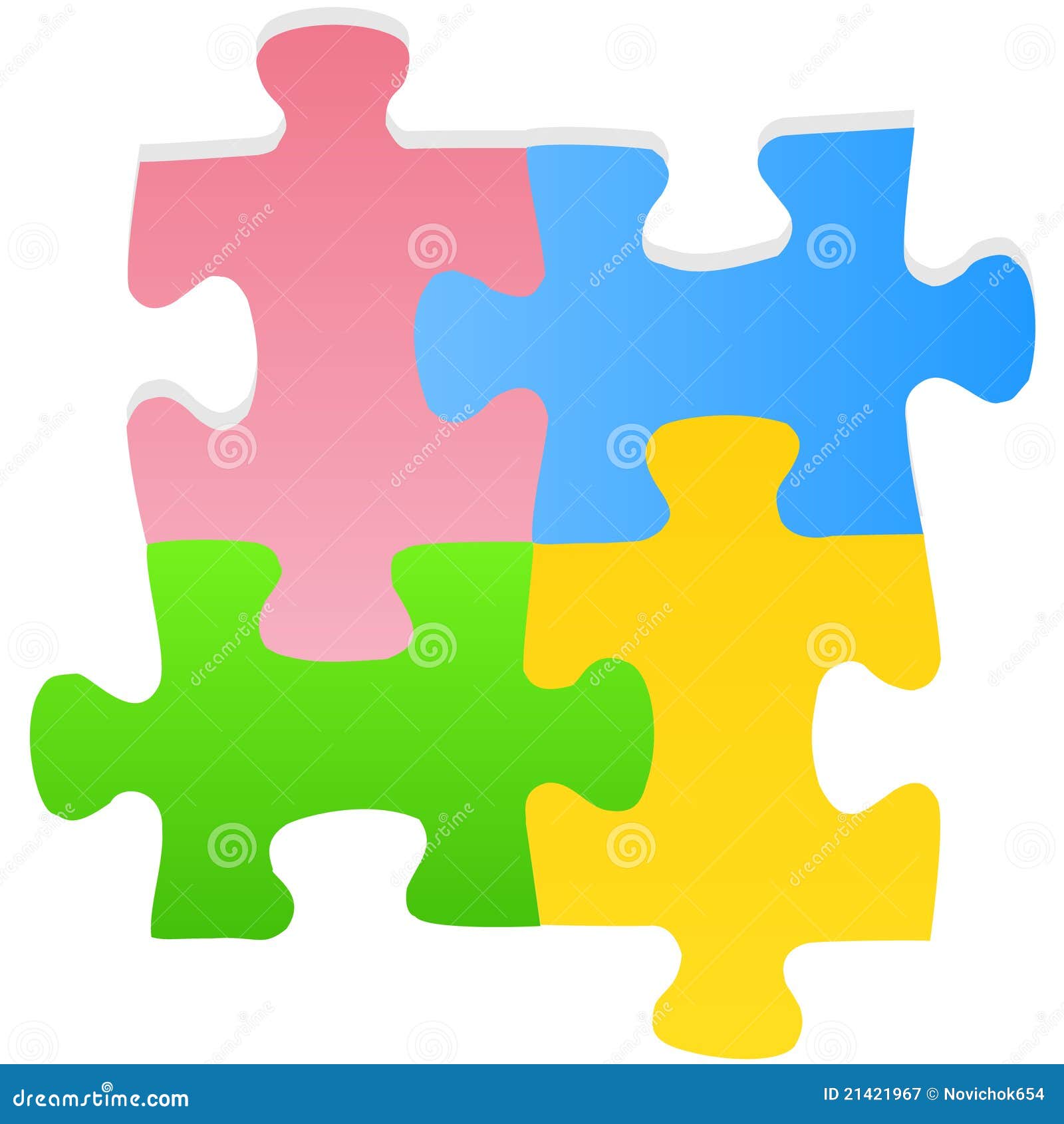 Puzzle set stock vector. Illustration of concept, pattern - 21421967