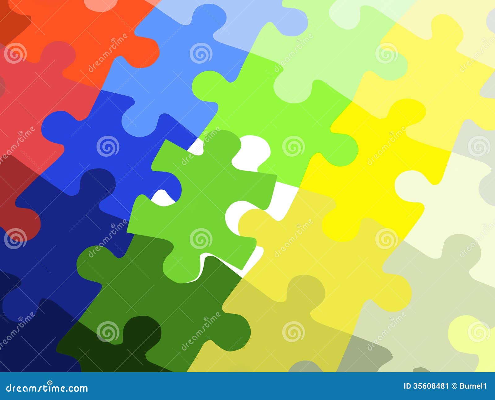 Puzzle set stock illustration. Illustration of color - 35608481