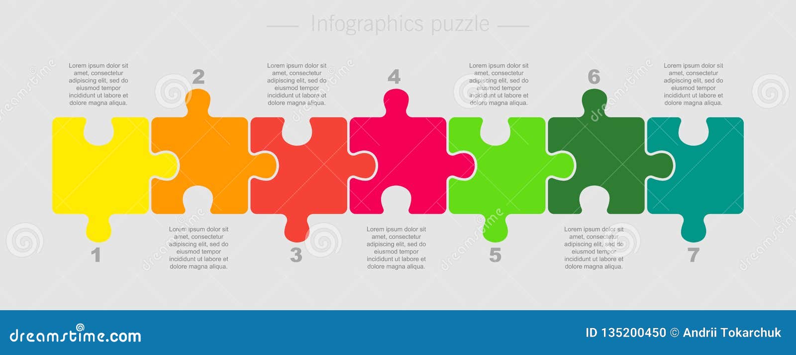 Puzzle Seven Pieces Part for Business Presentation Stock Vector ... Puzzle Seven Pieces Part for Business Presentation Stock Vector ...