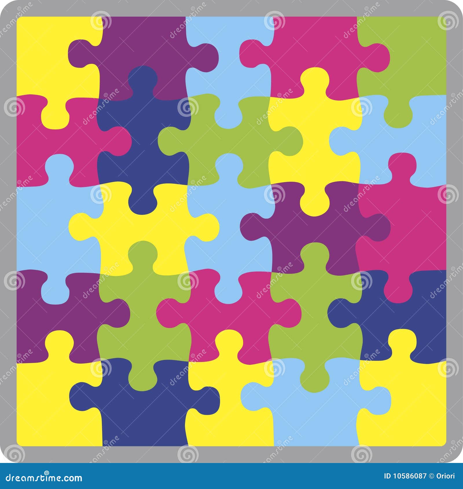 Puzzle Shape Connection Click Two Together Compound And Coupling In ...