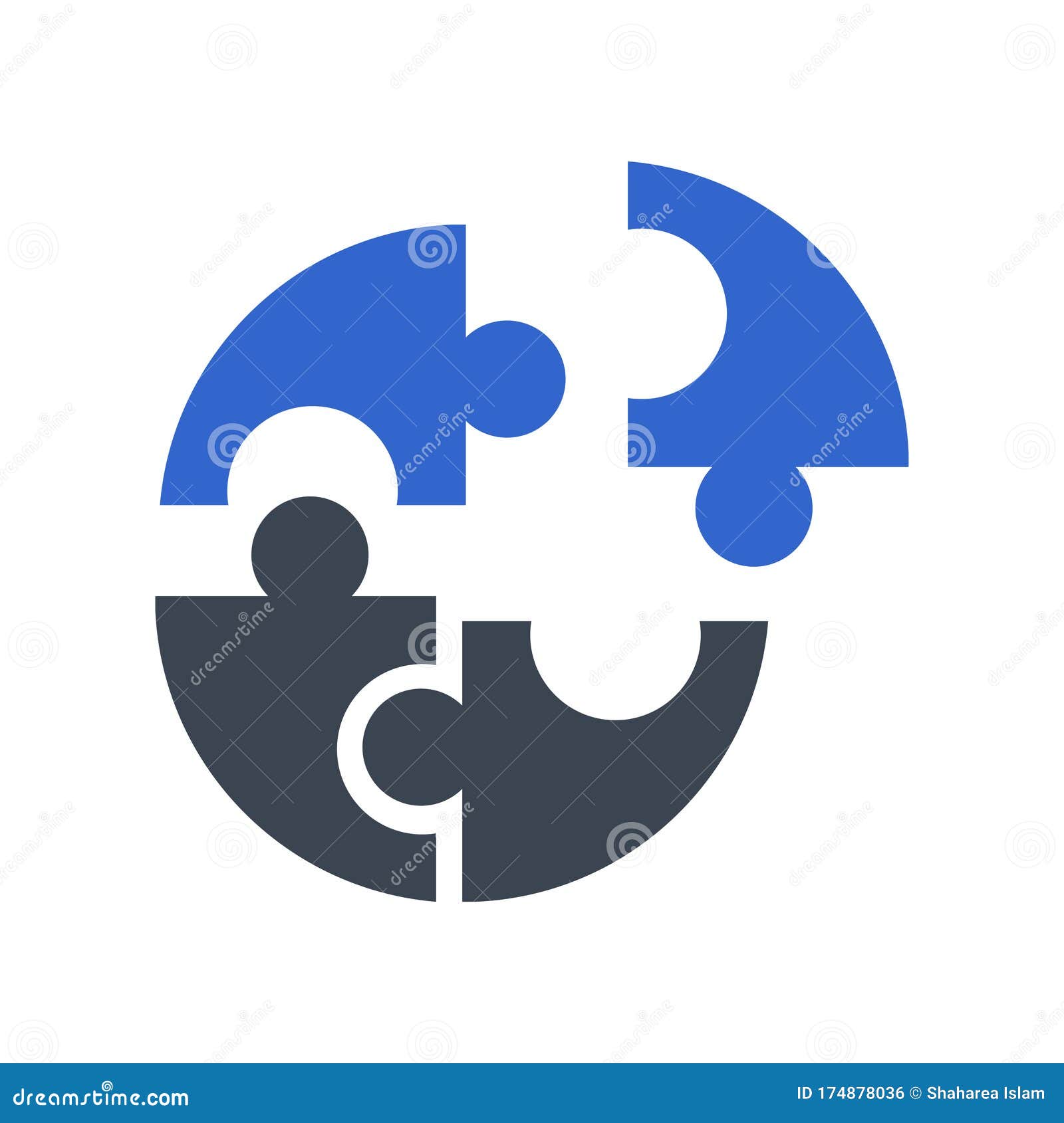 Puzzle solution icon stock vector. Illustration of simple - 174878036