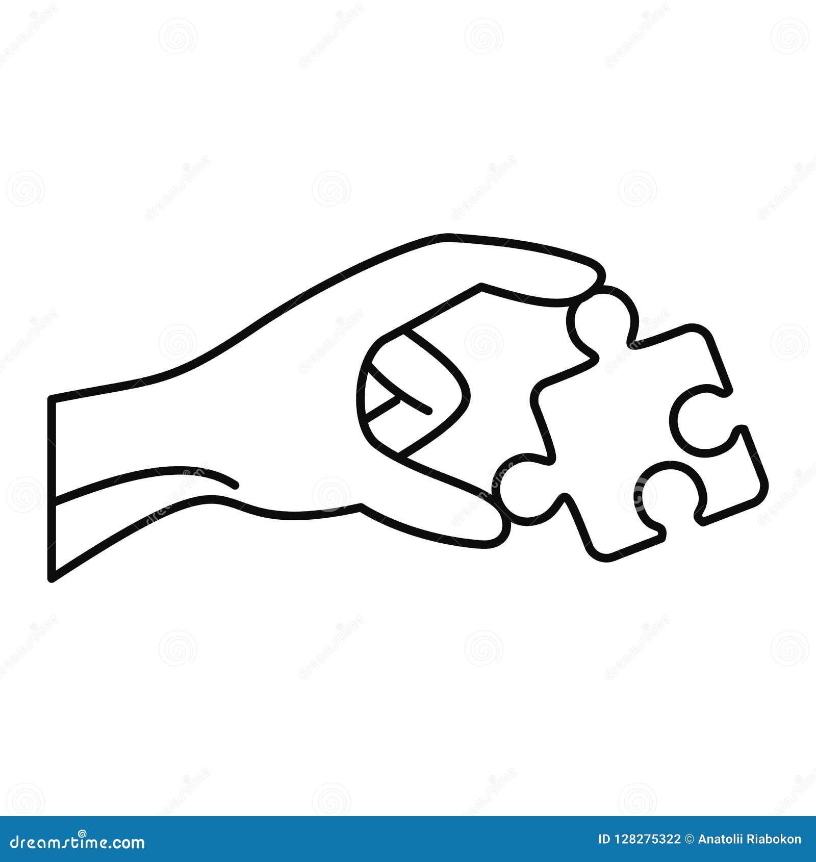 Puzzle Solution Icon, Outline Style Stock Vector - Illustration of ...