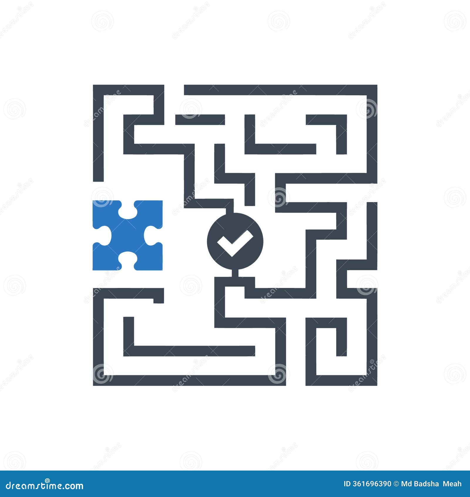 Solution Of Maze Royalty-Free Stock Photography | CartoonDealer.com #21209849