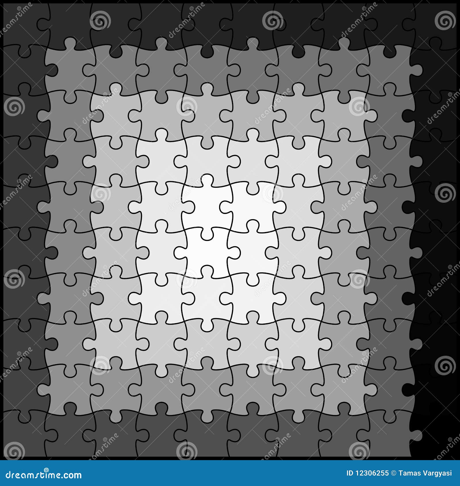 Puzzle Spiral stock vector. Illustration of puzzle, jigsaw - 12306255