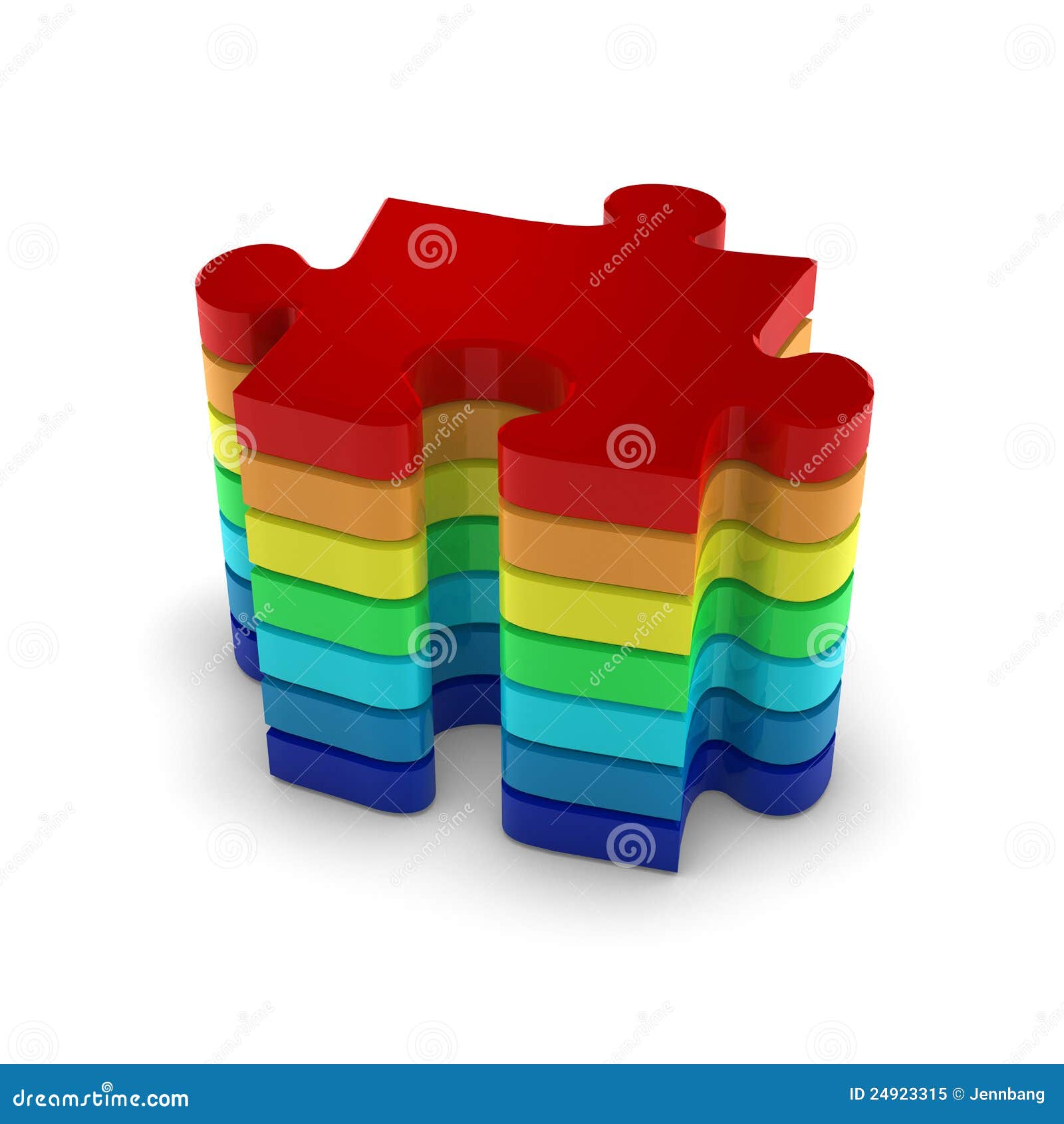 Puzzle stack up power stock illustration. Illustration of consistence ...