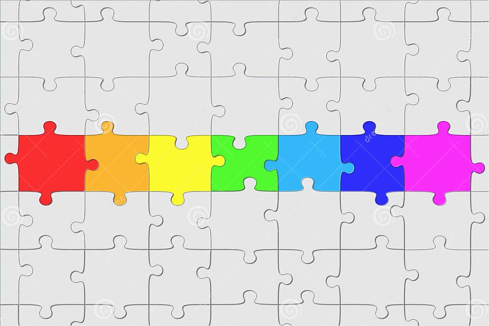 Puzzle structure stock illustration. Illustration of line - 8954471