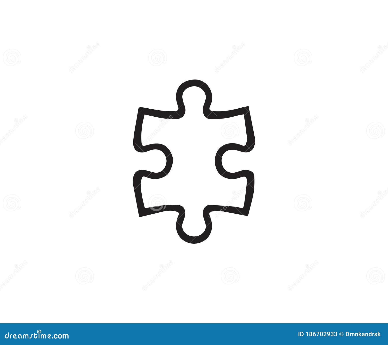 Puzzle Symbol Shape Logo Design Stock Vector - Illustration of ...