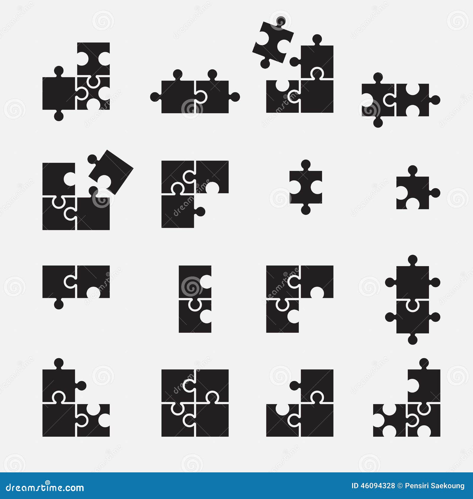 Puzzle symbol stock vector. Illustration of arrow, illustrator - 46094328