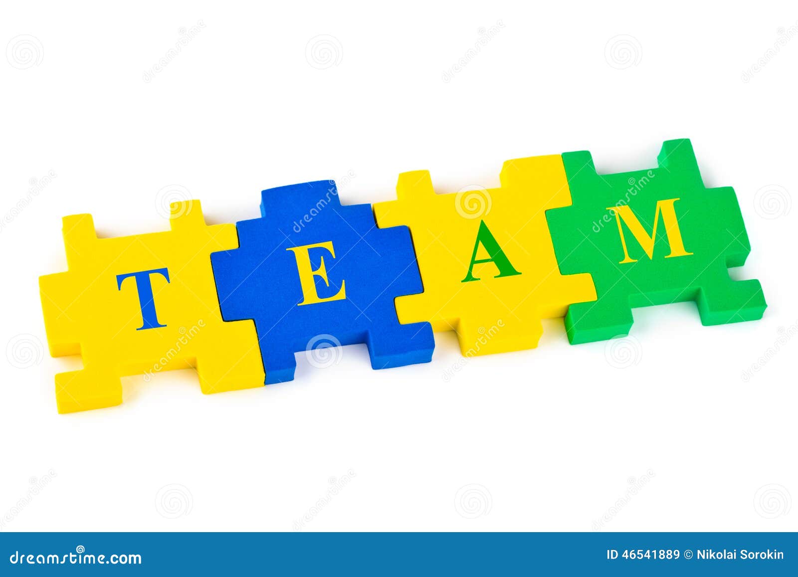 Puzzle Team stock image. Image of isolated, partnership - 46541889