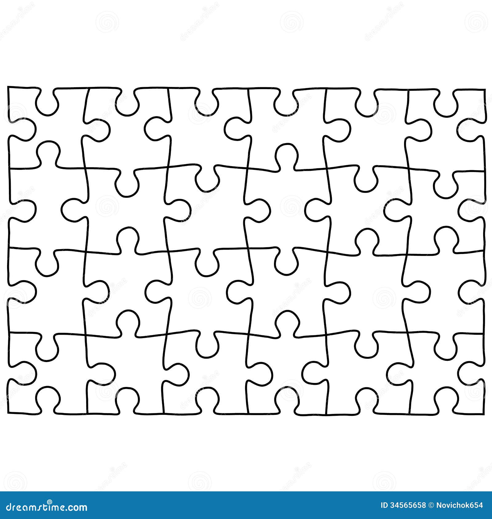 Puzzle template. stock vector. Illustration of link, leisure - 34565658 Puzzle template. stock vector. Illustration of link, leisure - 34565658