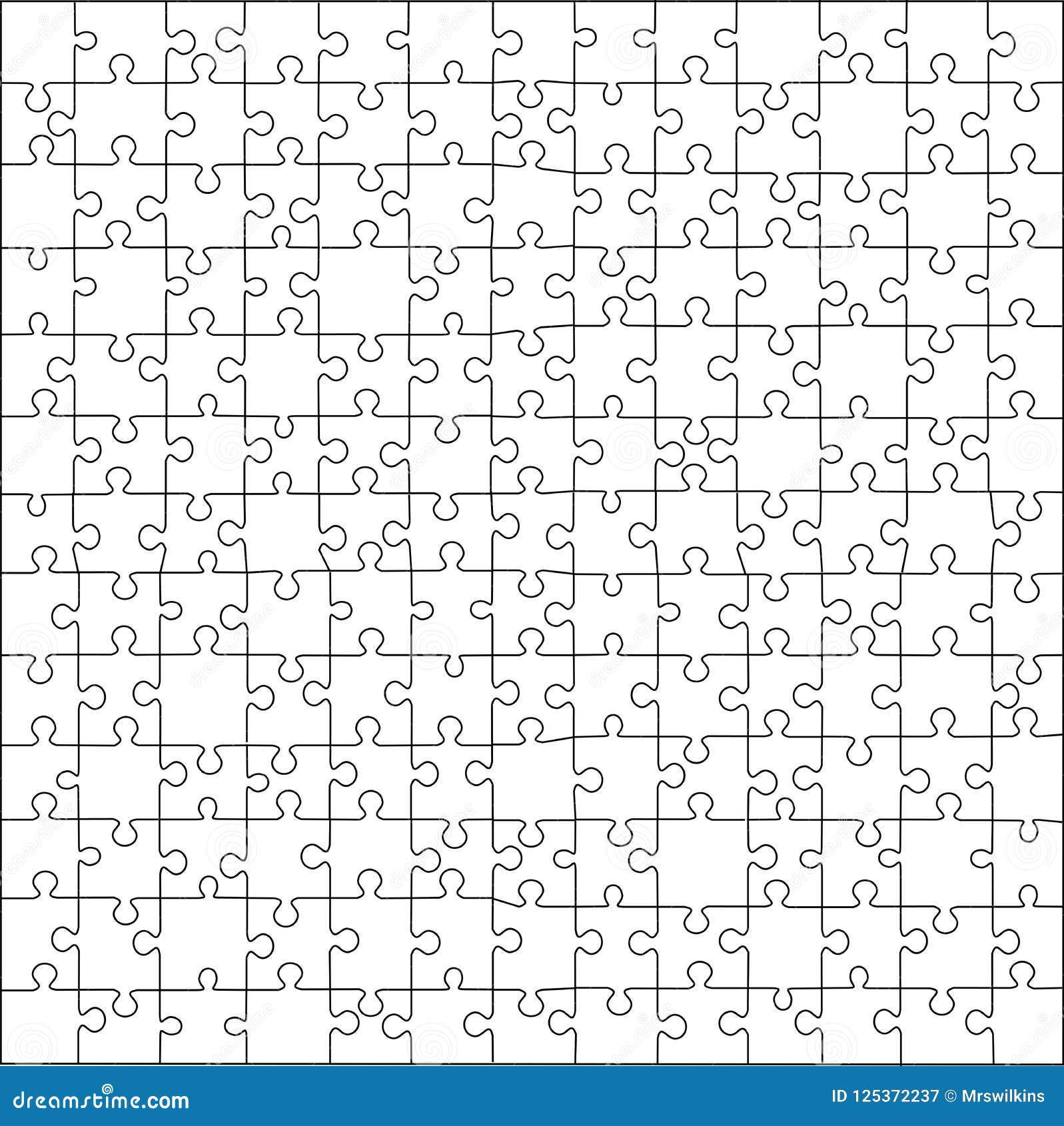 Puzzle template vector stock illustration. Illustration of connect ...