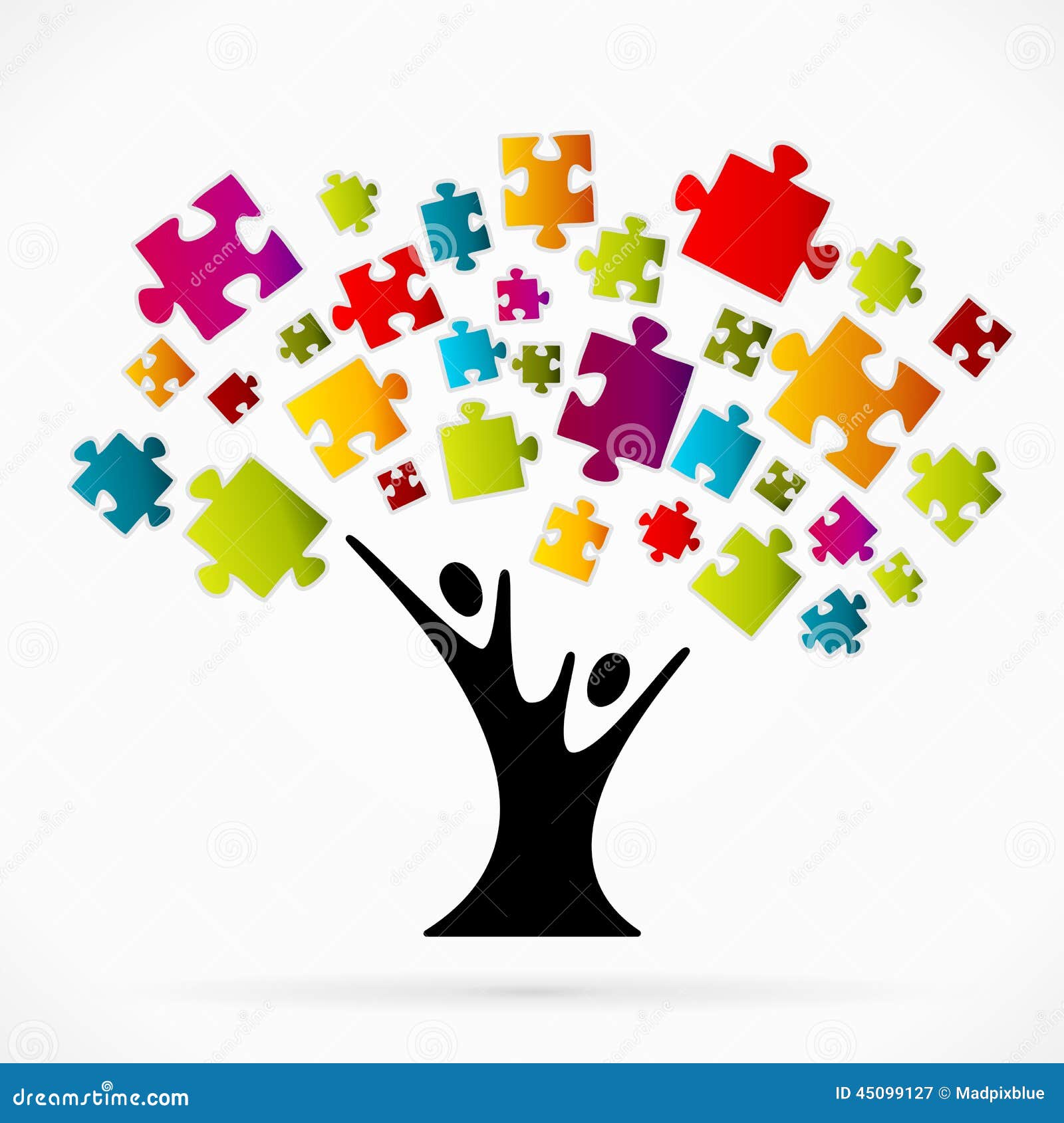 Puzzle tree stock vector. Illustration of pattern, silhouette - 45099127 Puzzle tree stock vector. Illustration of pattern, silhouette - 45099127