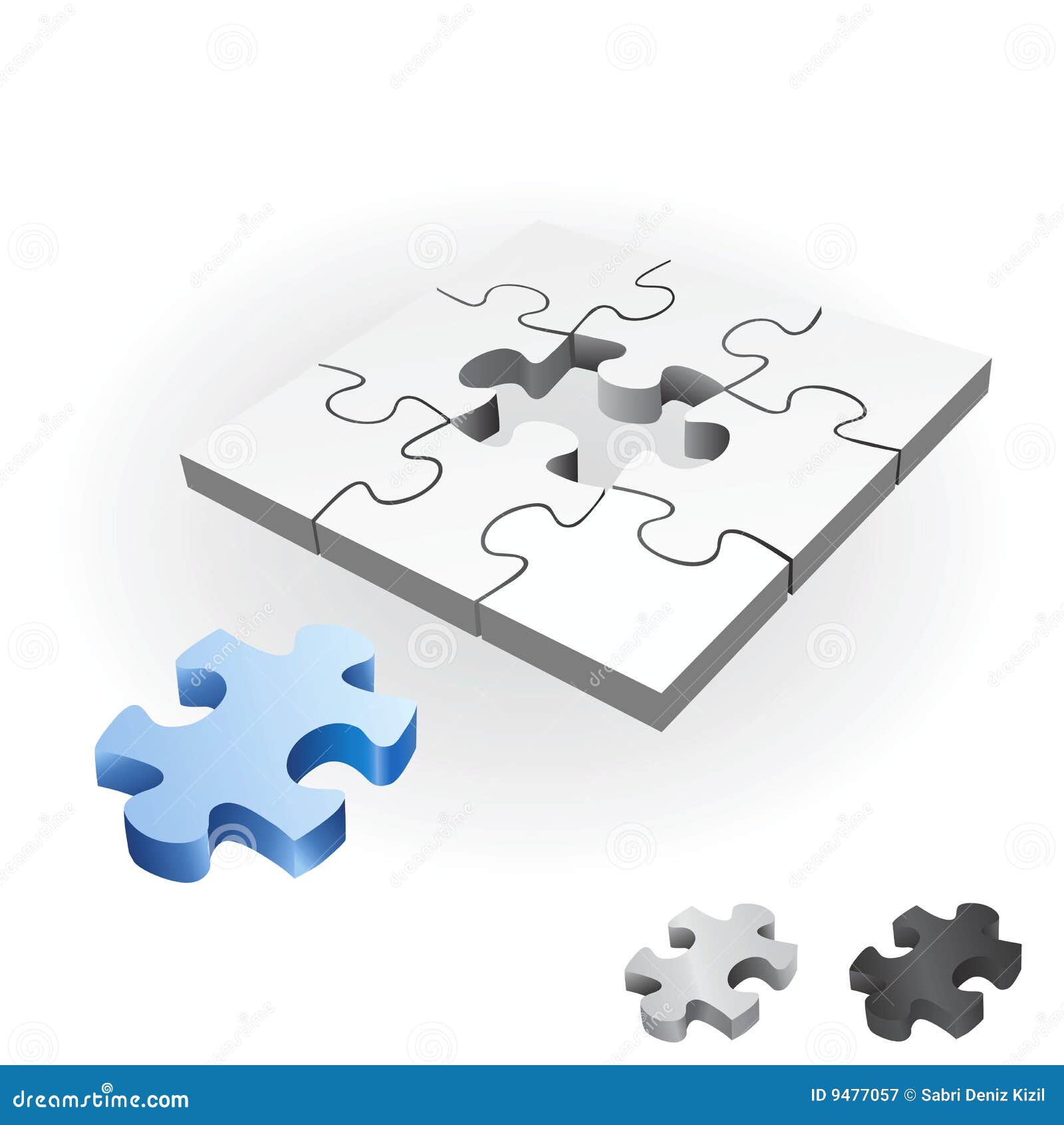 Puzzle vector stock vector. Illustration of solution, playing - 9477057