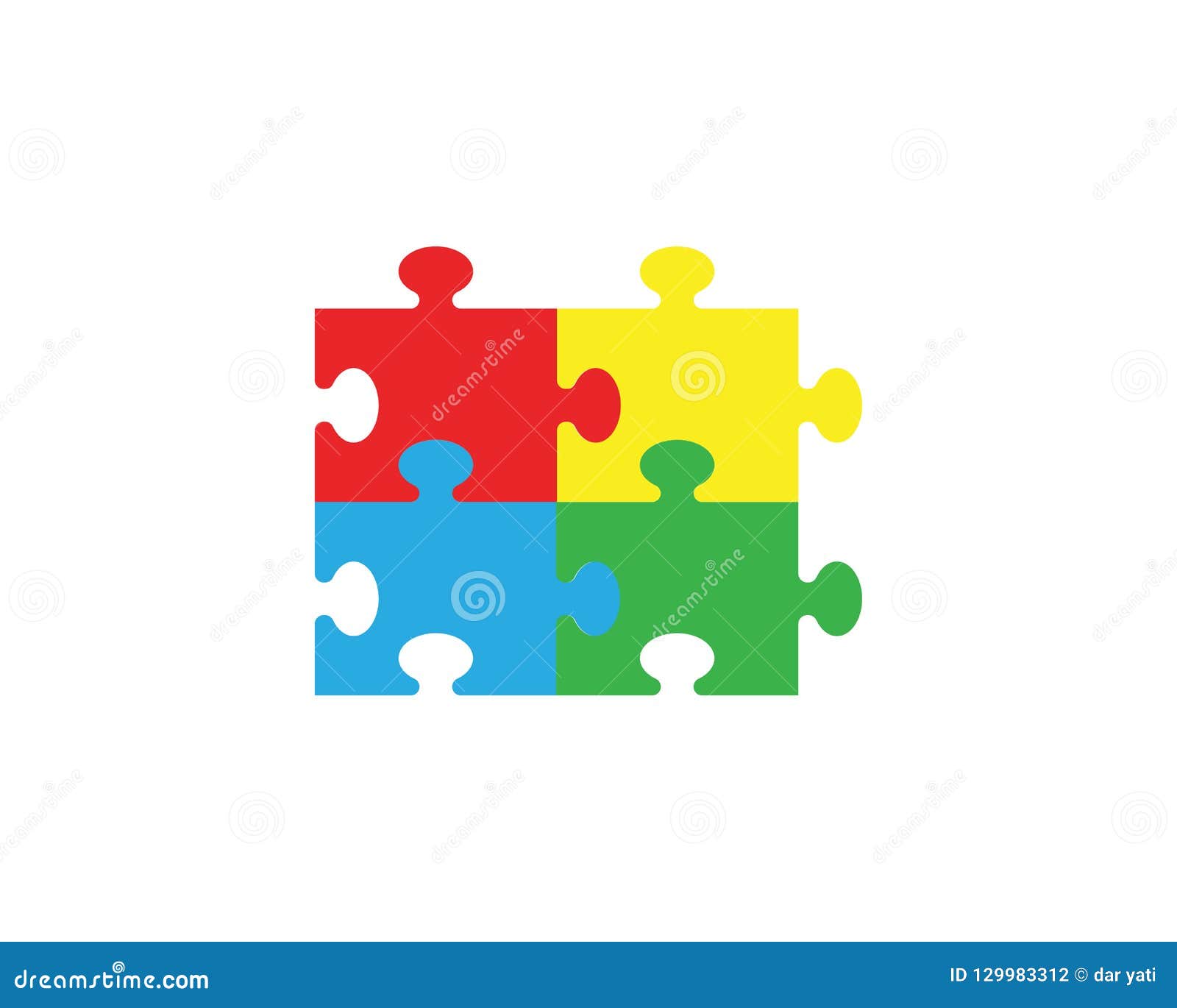Puzzle Vector Icon Template Stock Vector - Illustration of neural ...