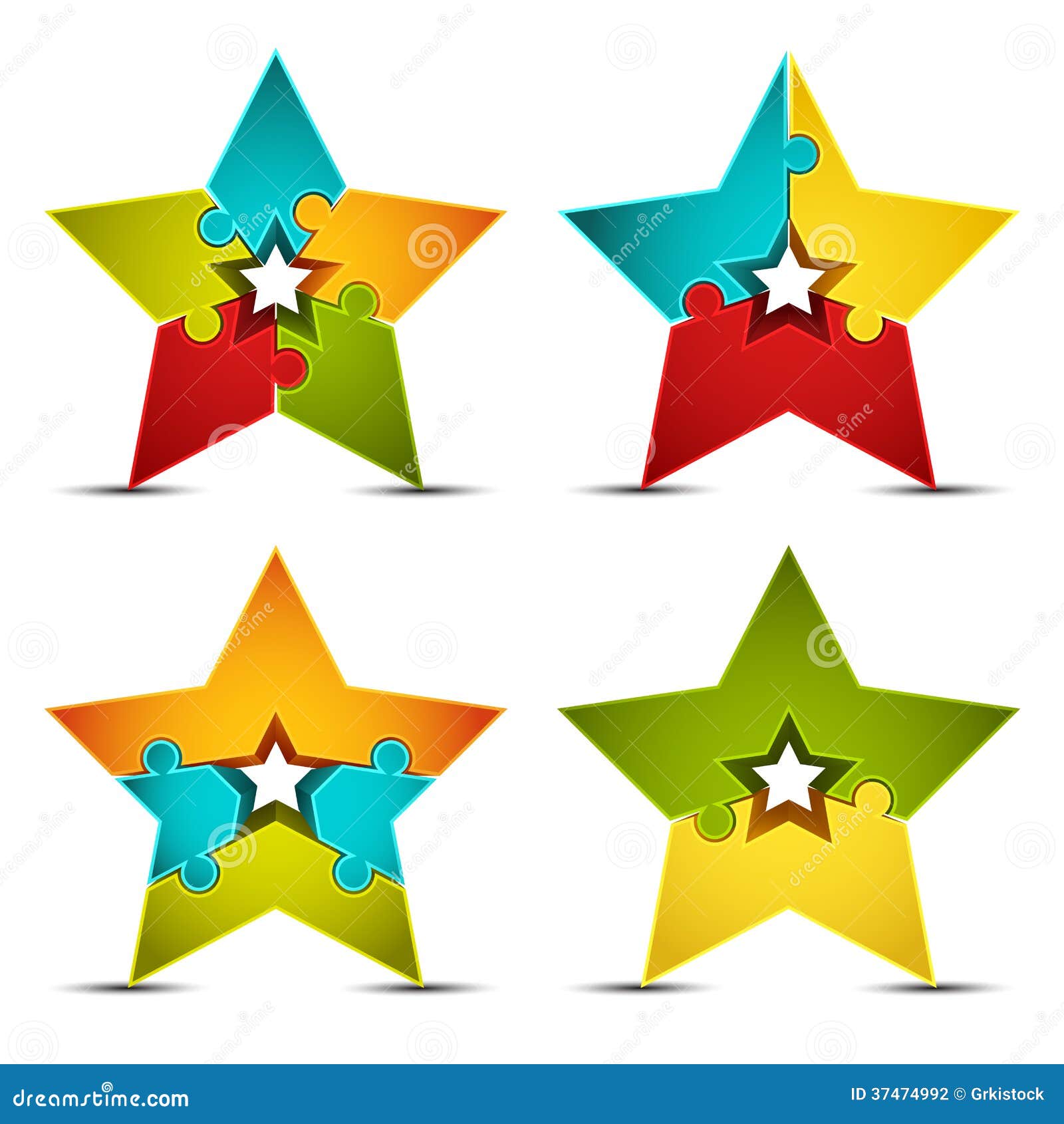 Puzzle stock vector. Illustration of connection, design - 37474992