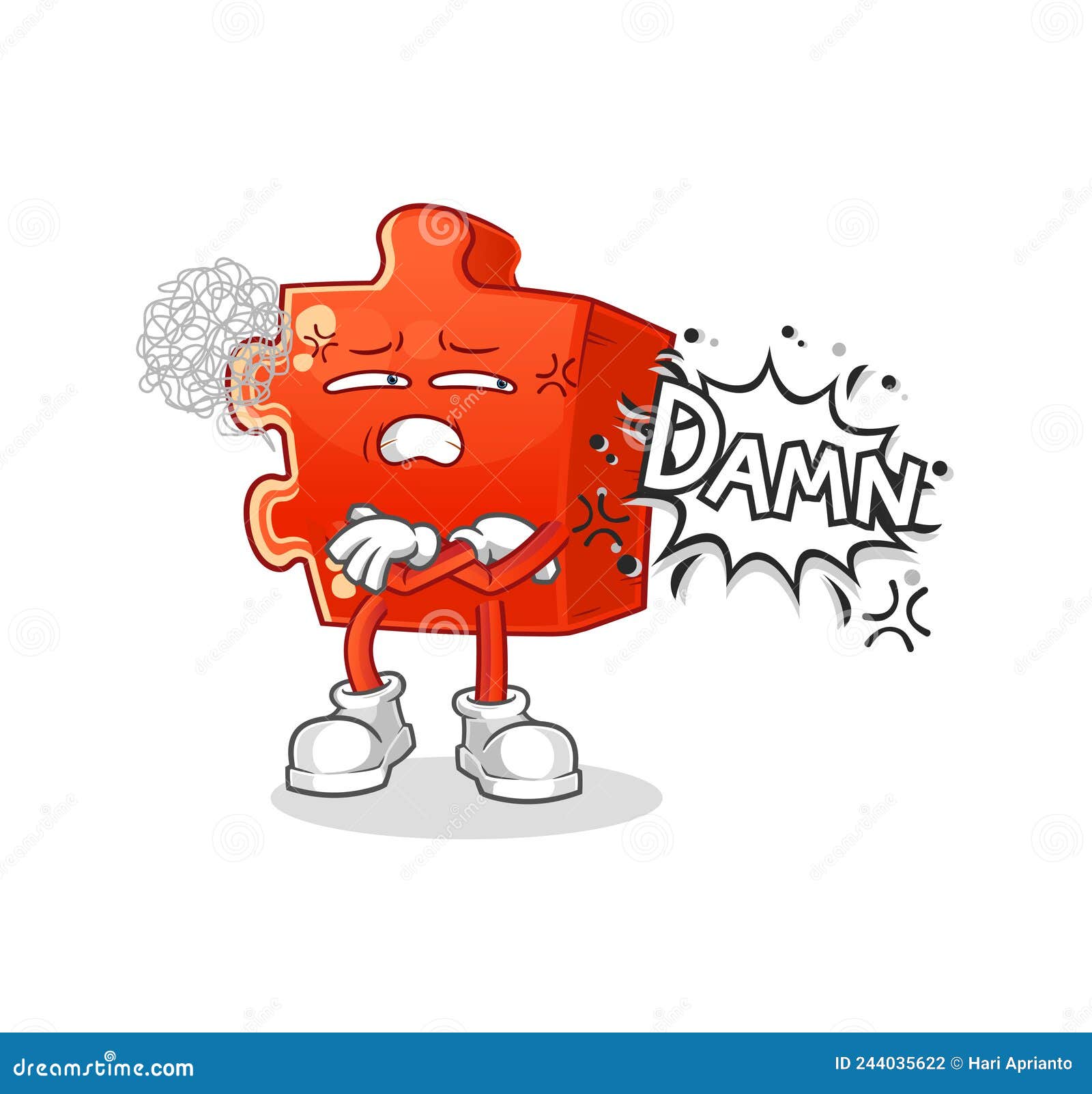 Puzzle Very Off Illustration. Character Vector Stock Vector ...