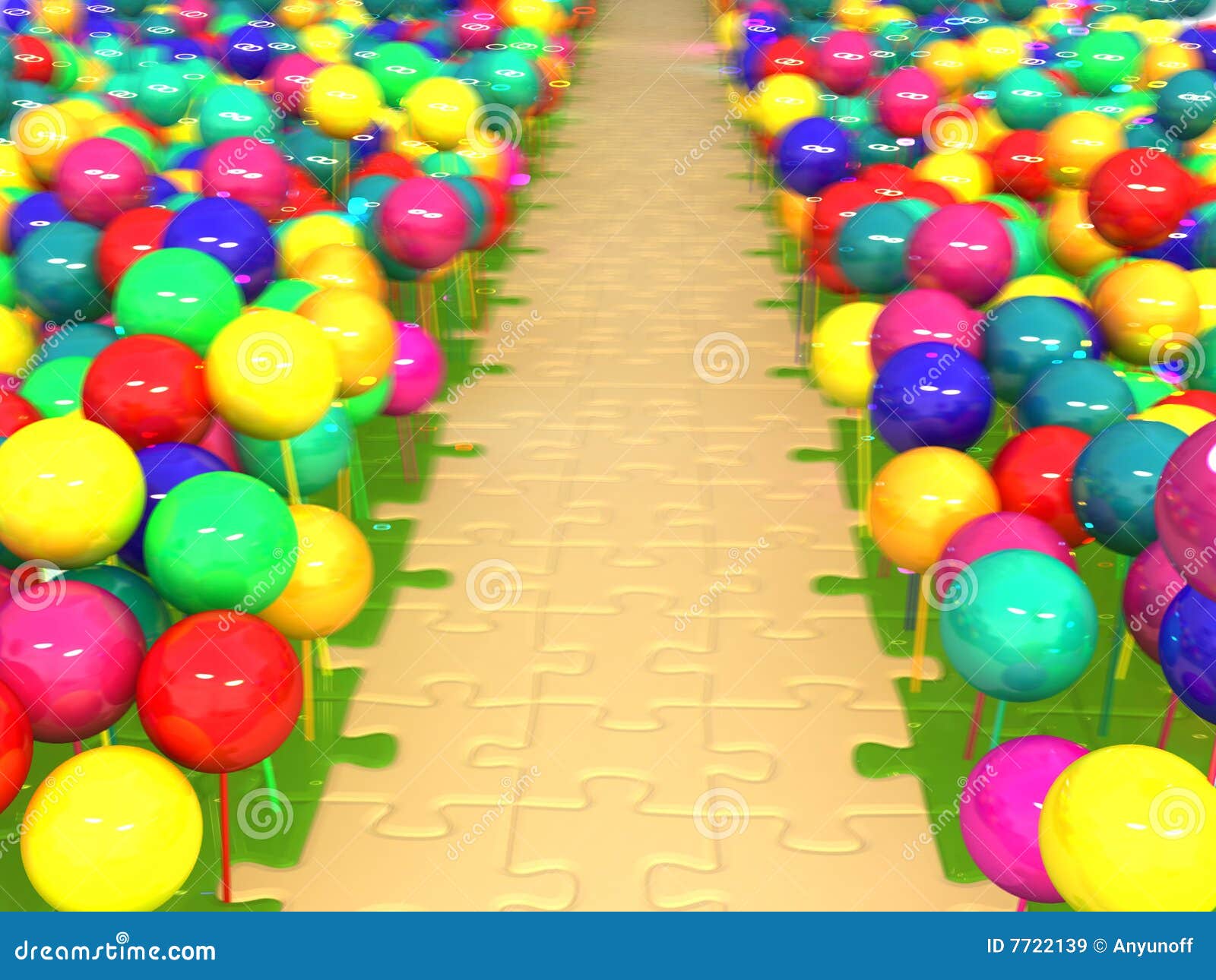 Puzzle Way Picture. Image: 7722139