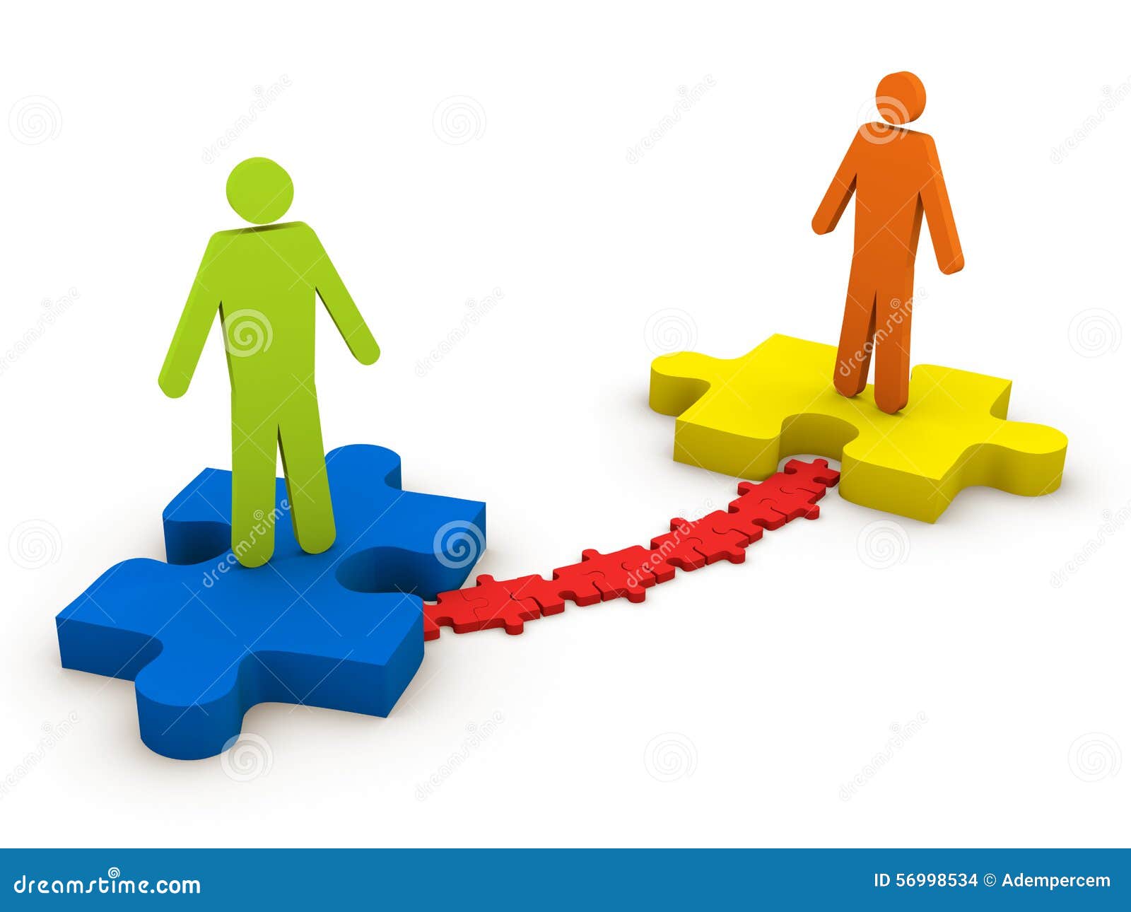 Puzzle way stock illustration. Illustration of render - 56998534