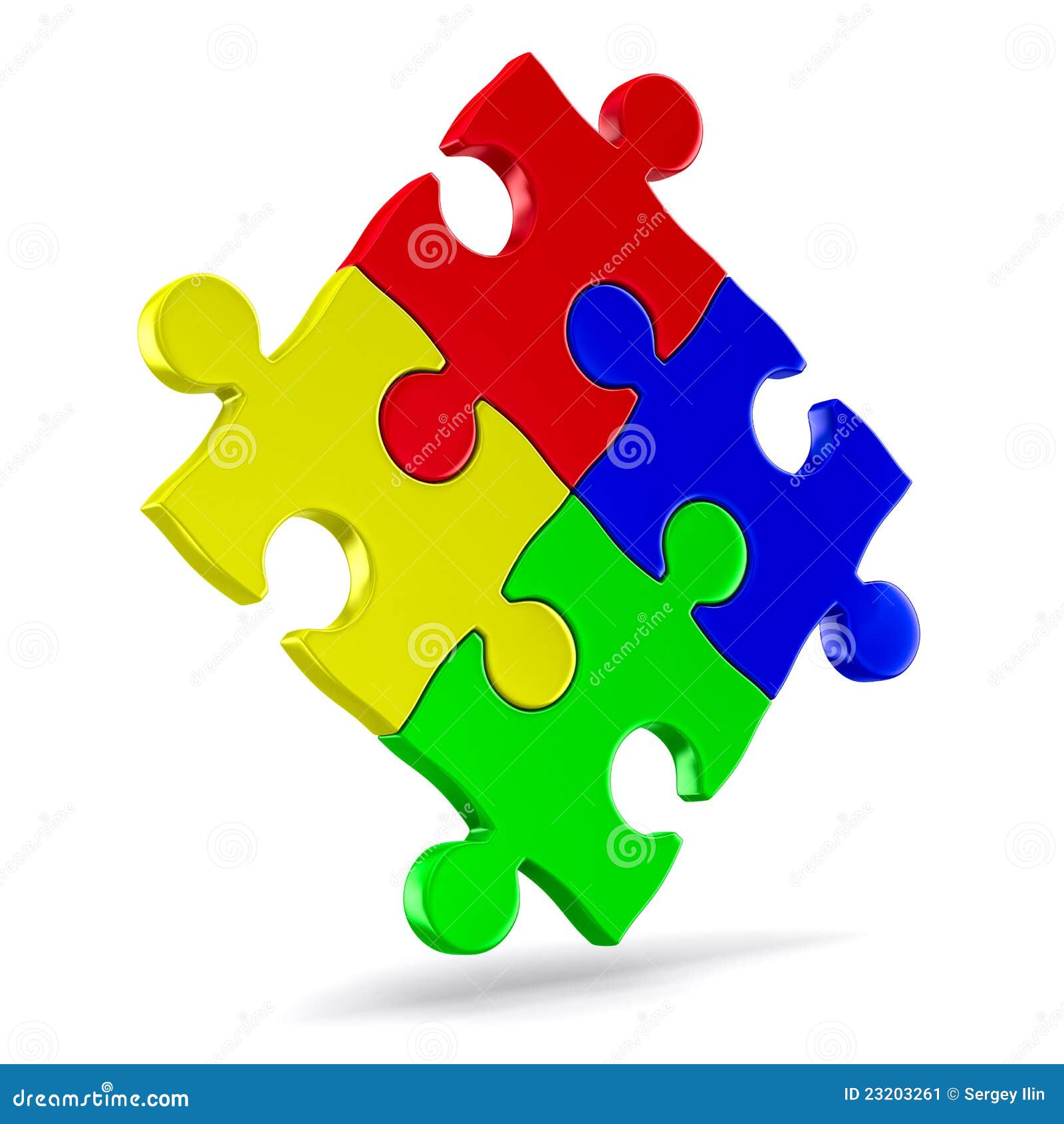 Puzzle on white background stock illustration. Illustration of ...
