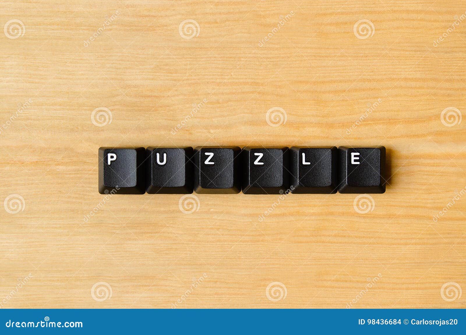 Puzzle word stock photo. Image of quote, typography, text - 98436684