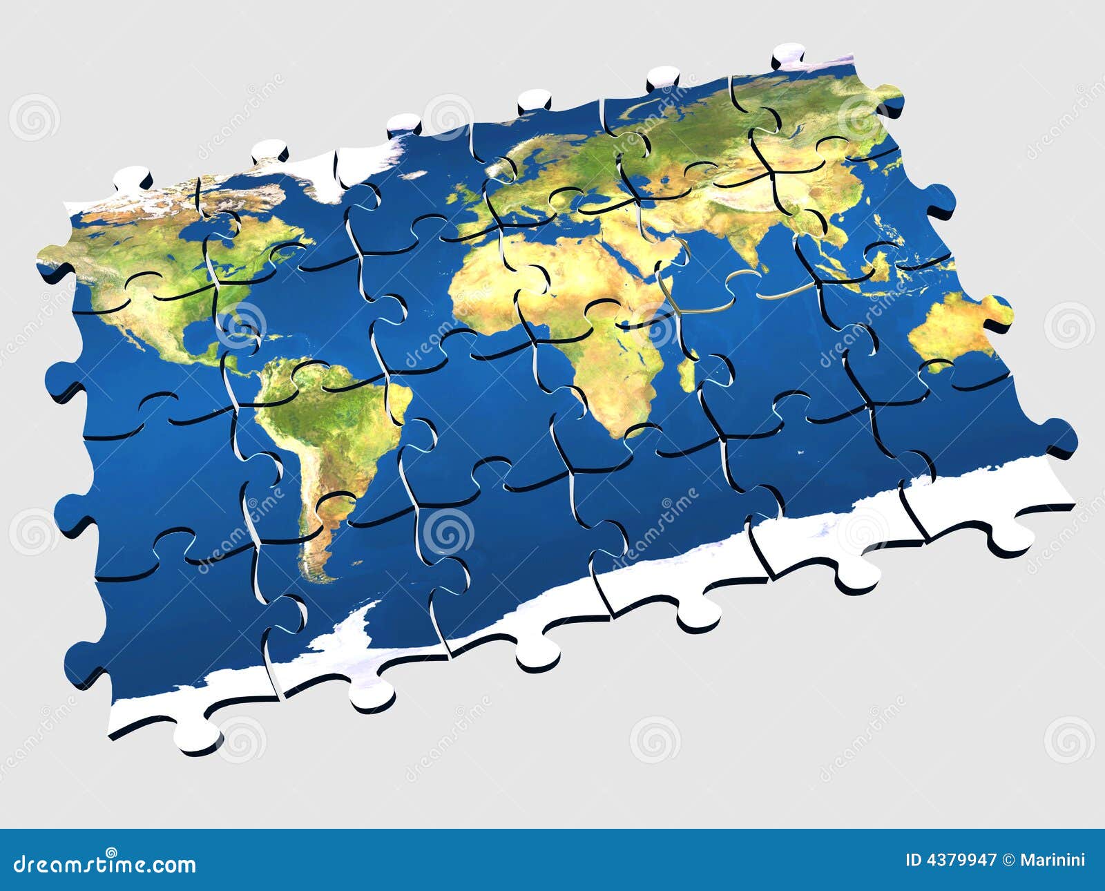 Puzzle World stock illustration. Illustration of international - 4379947