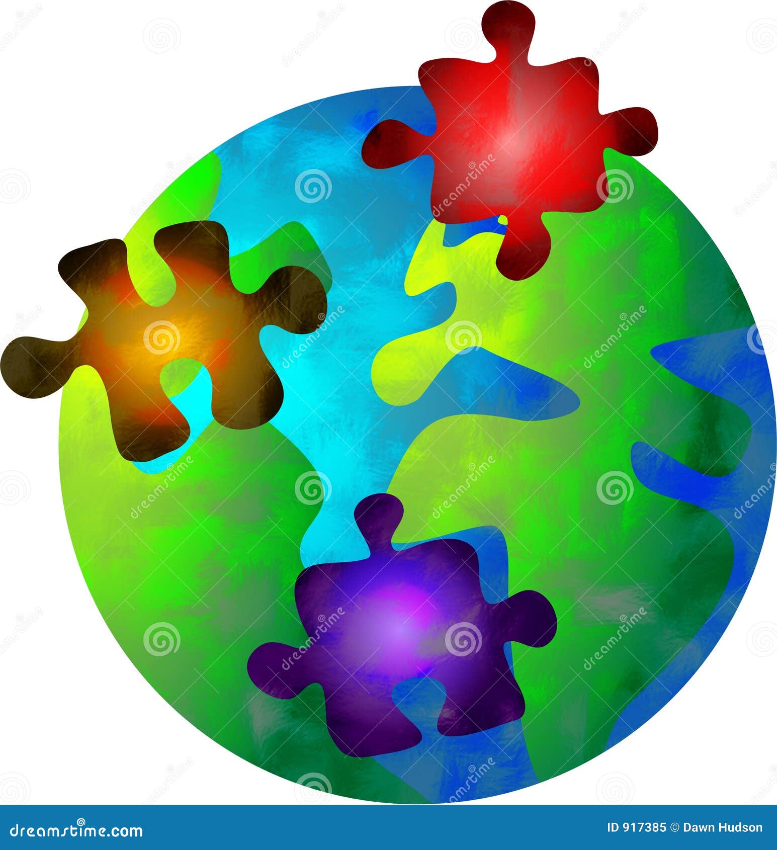 Puzzle world stock illustration. Illustration of clip, world - 917385