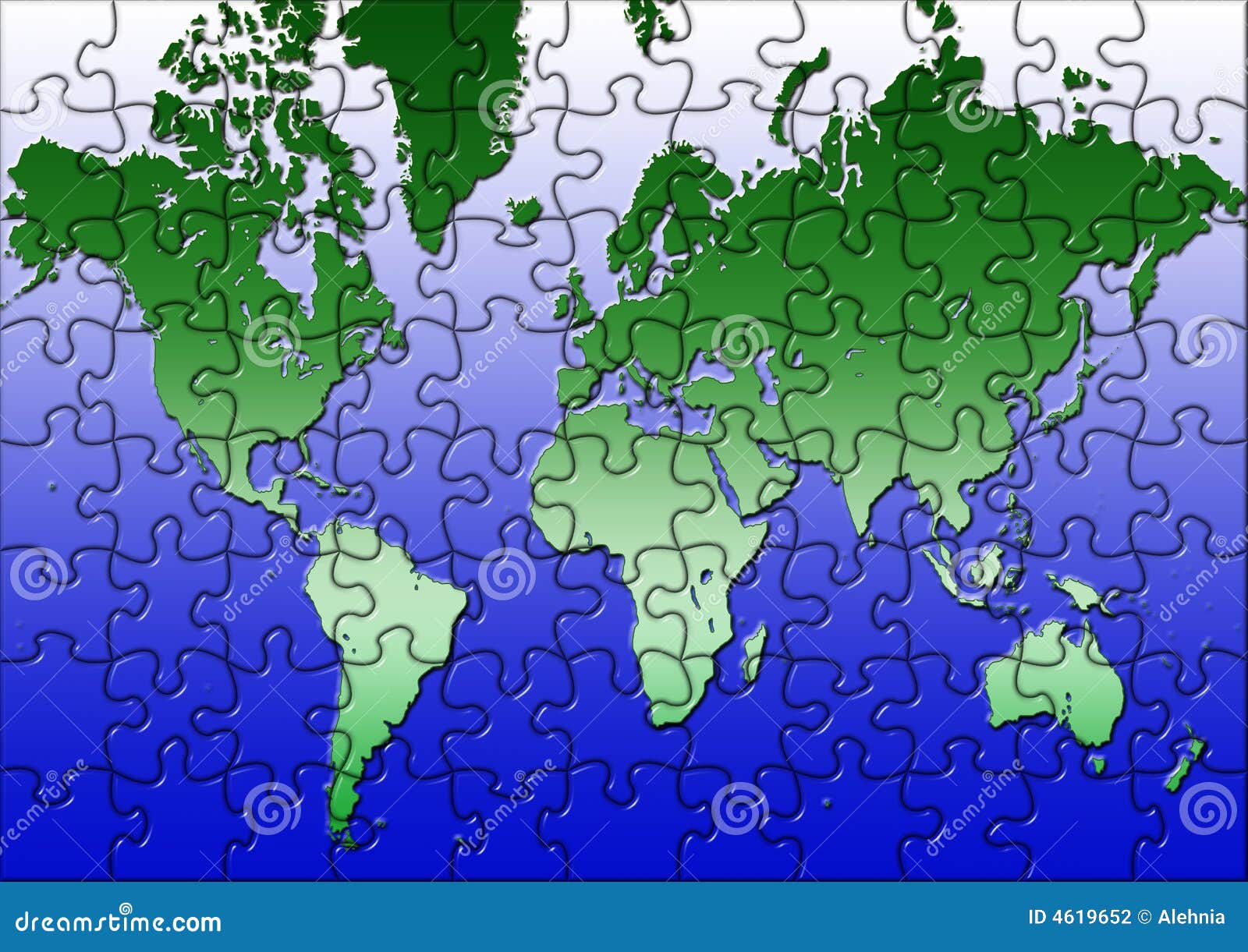 Puzzle world map stock illustration. Illustration of border - 4619652