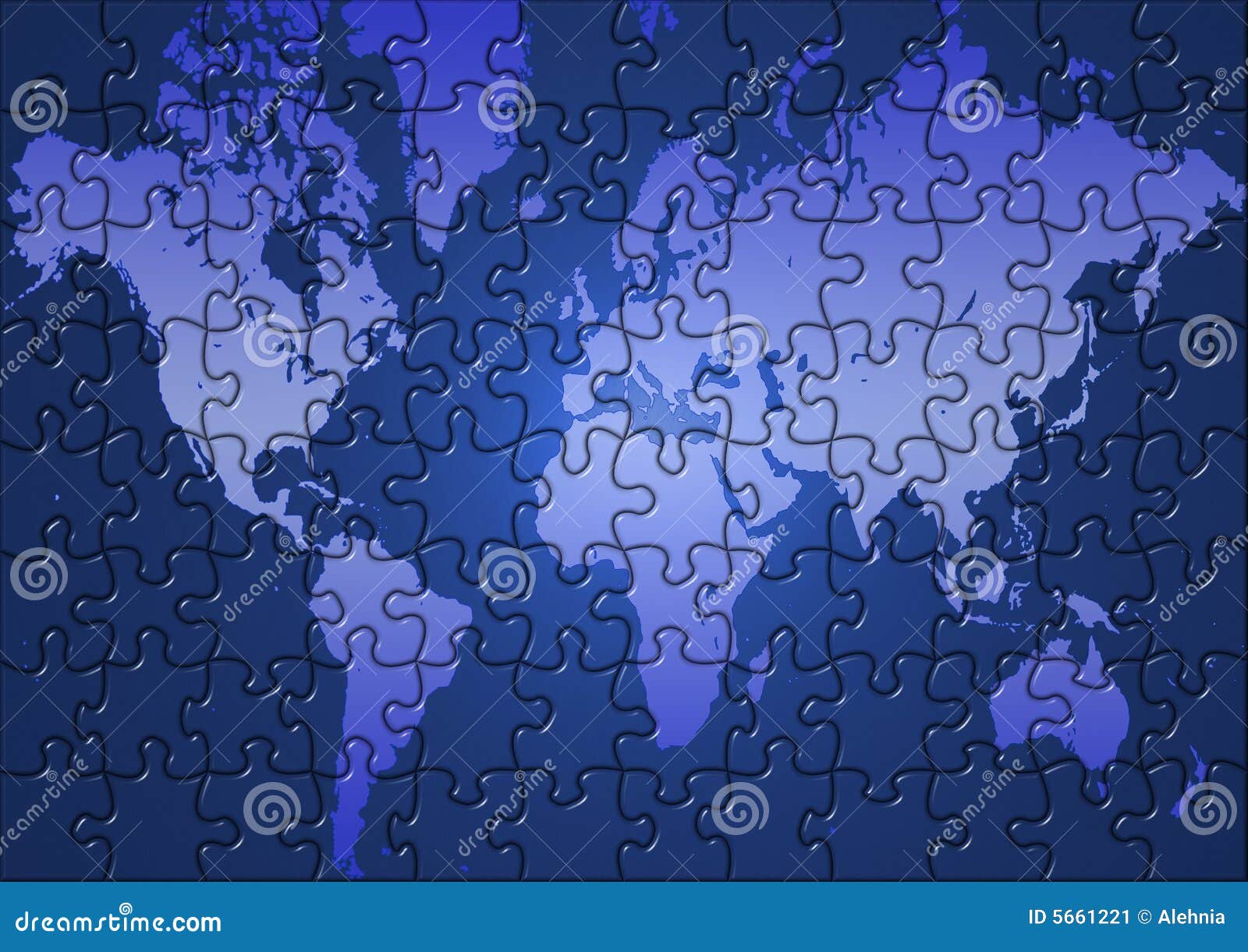 Puzzle world map stock illustration. Illustration of complete - 5661221