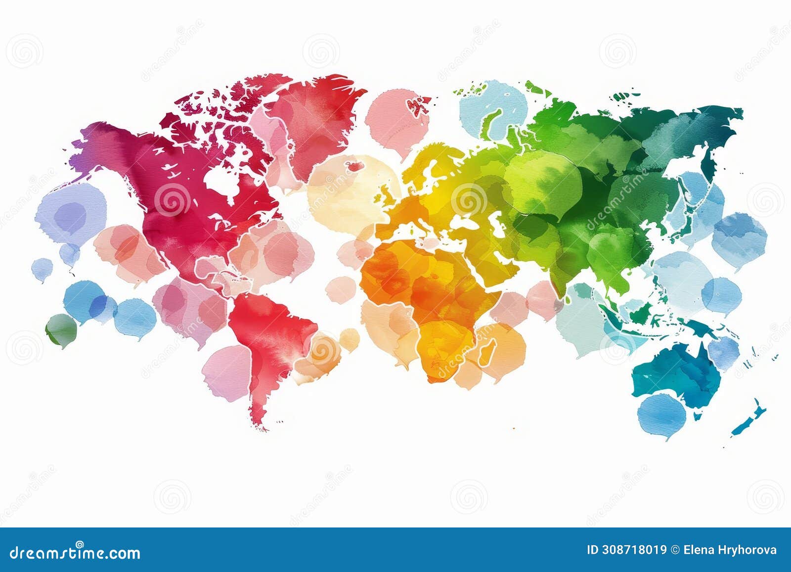 Puzzle World Map with Speech Bubbles, Diversity and Global Conversation ...