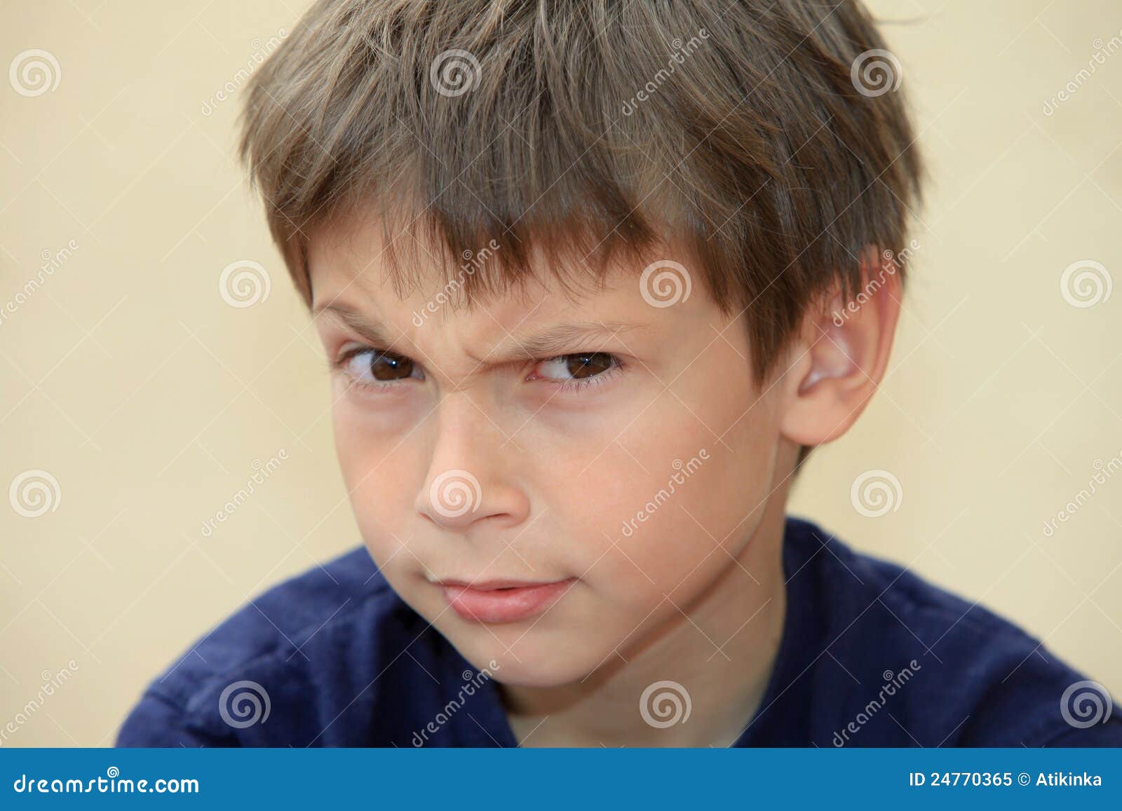 Puzzled boy stock image. Image of confused, male, face - 24770365