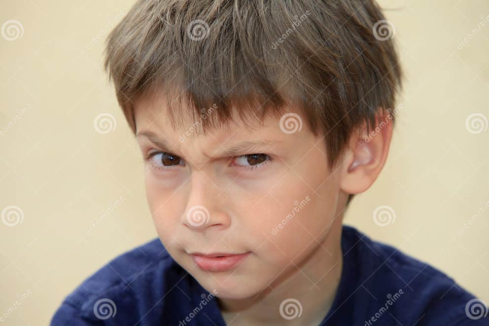 Puzzled boy stock image. Image of confused, male, face - 24770365