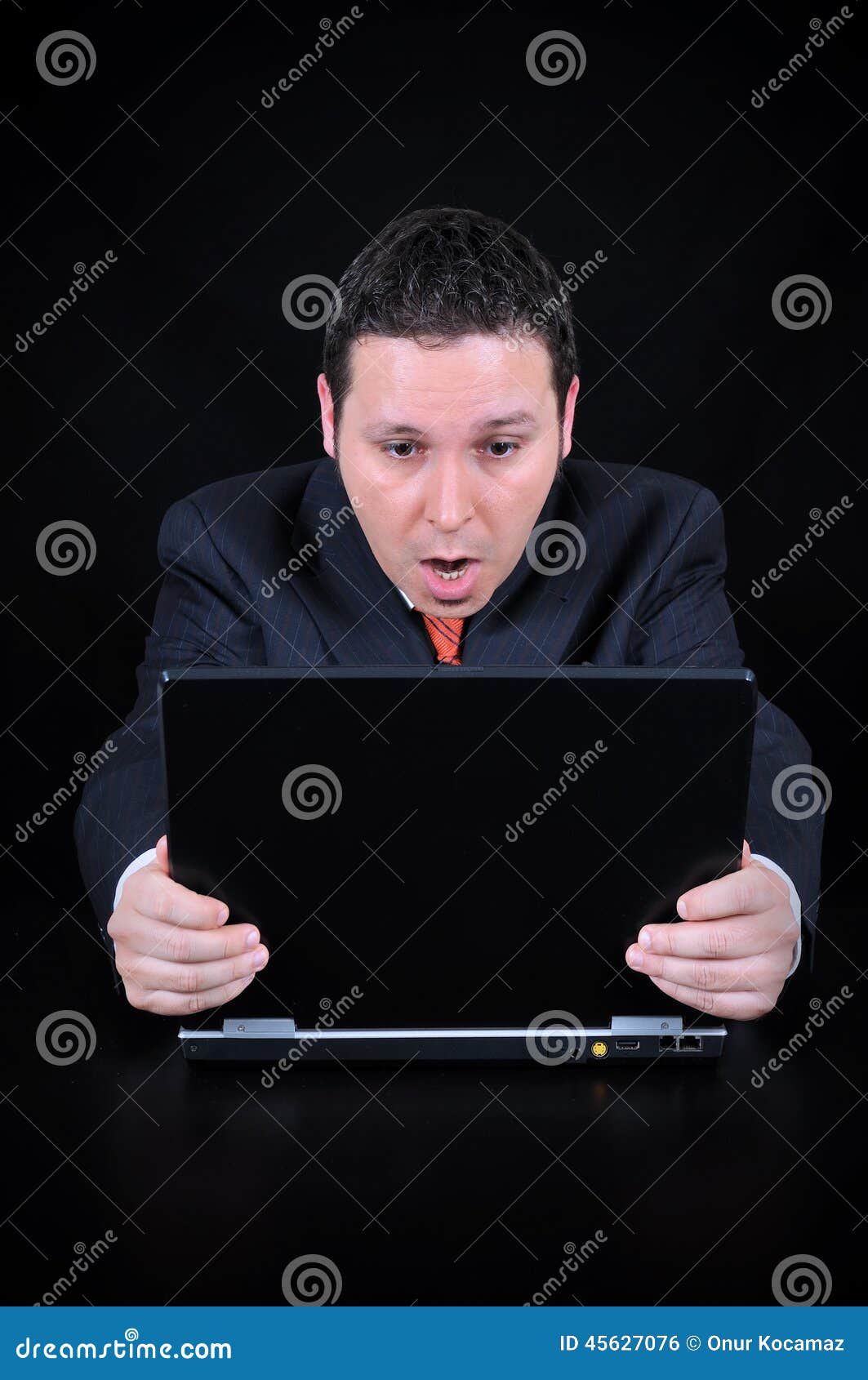 Puzzled businessman stock photo. Image of ideas, business - 45627076