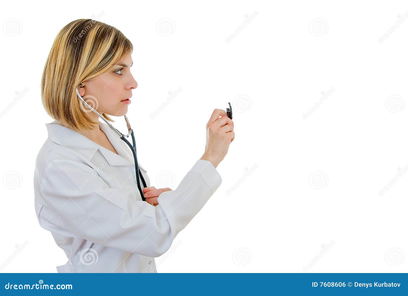 Puzzled doctor stock photo. Image of checking, fitness - 7608606