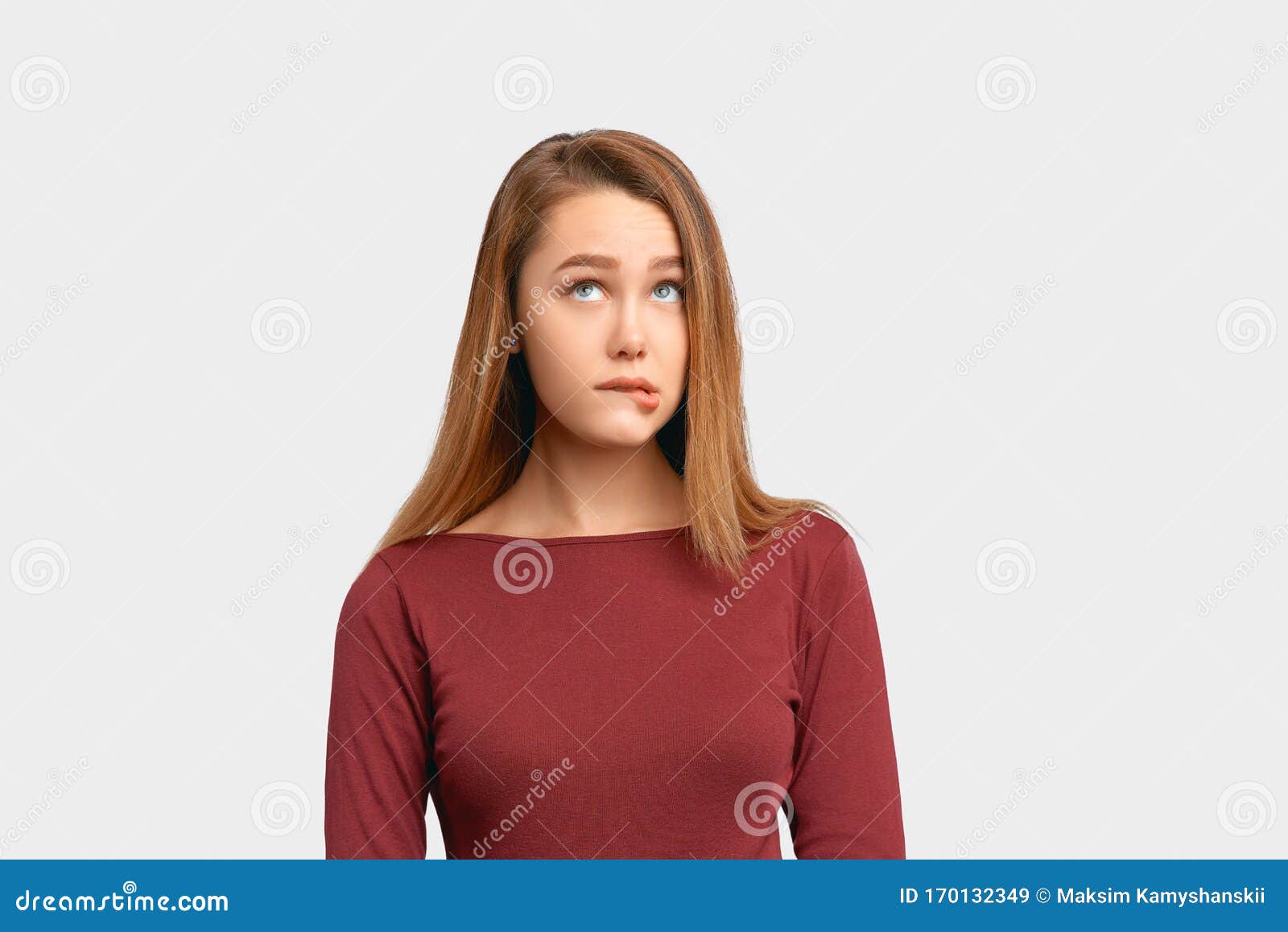 A Female Curving Lips, Remember Important Things Stock Image - Image of ...