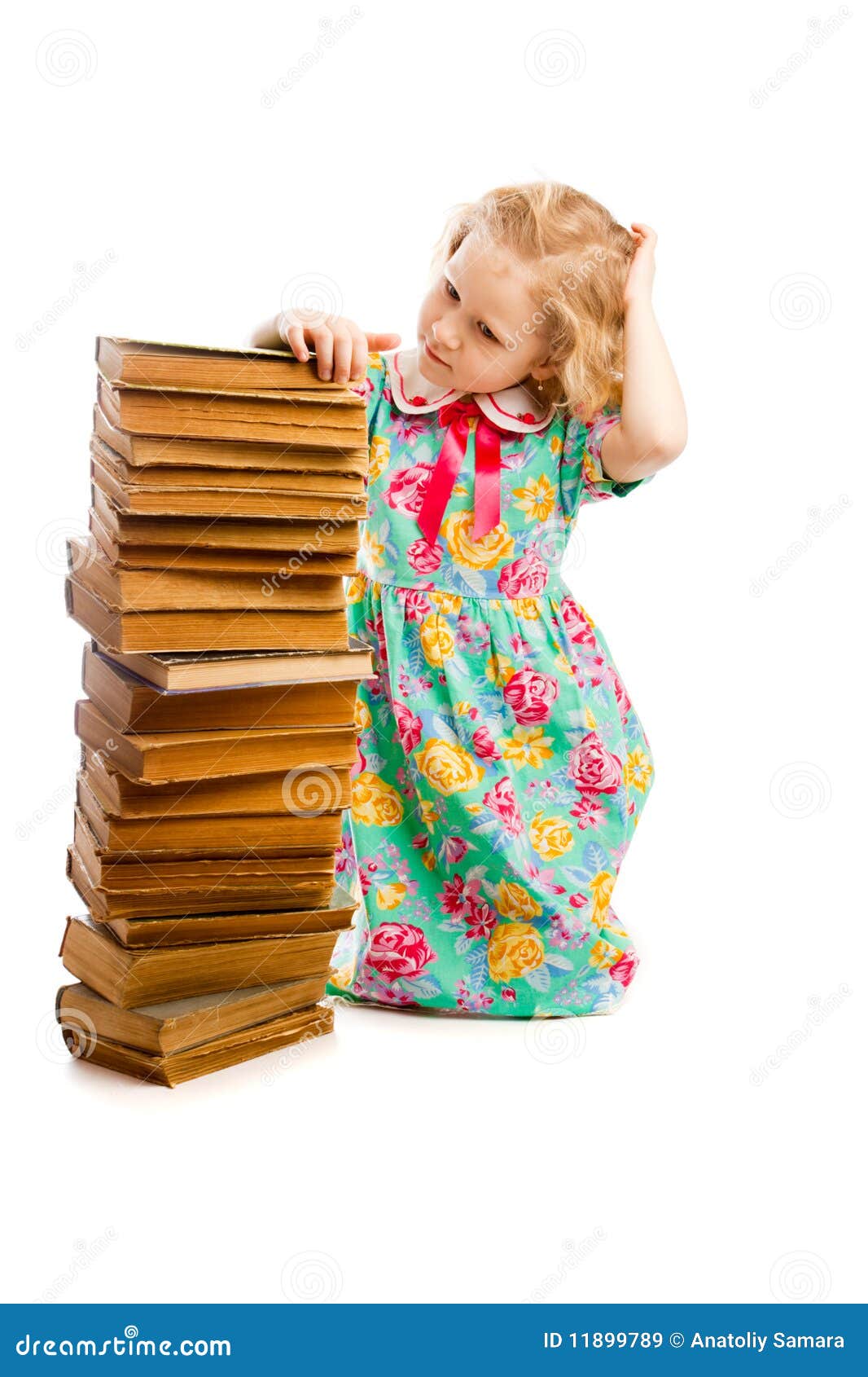 Puzzled girl stock image. Image of female, lovely, positive - 11899789