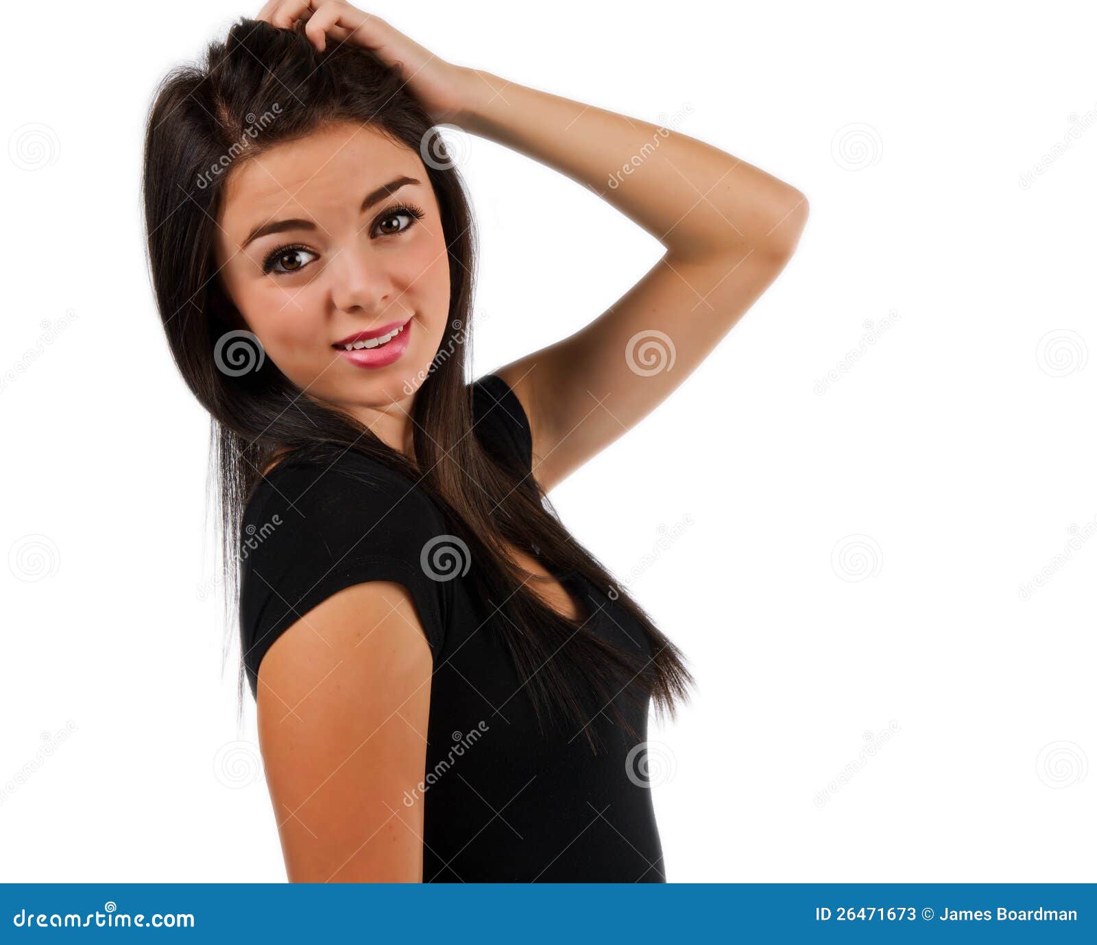 Puzzled Girl Isolated on White Stock Image - Image of teen, beautiful ...