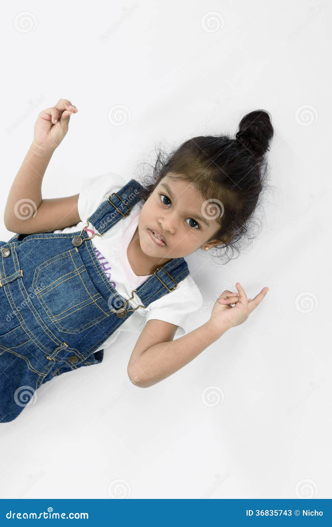 Puzzled look. stock image. Image of denim, child, cute - 36835743