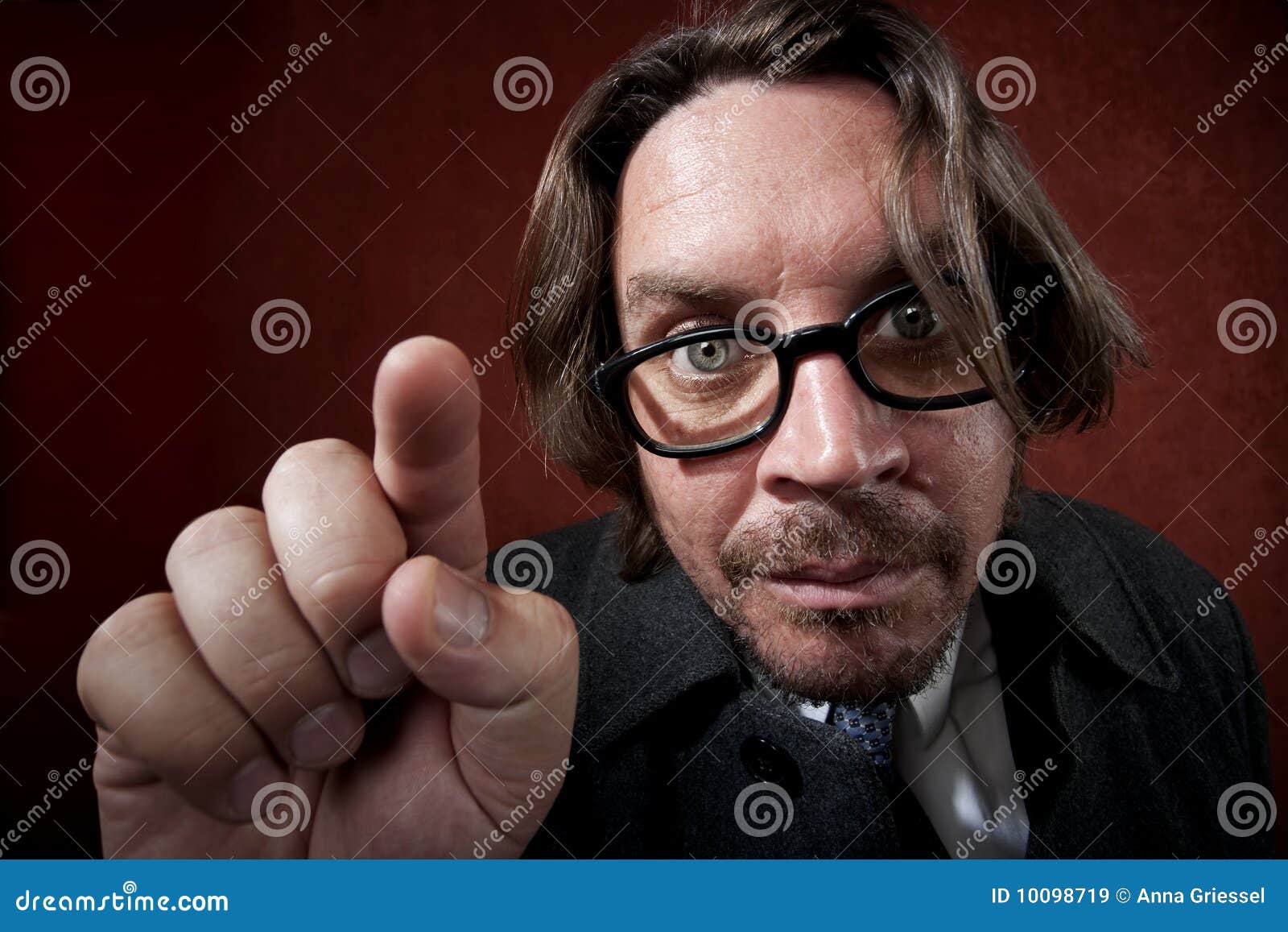 Puzzled Man with Glasses stock image. Image of puzzled - 10098719