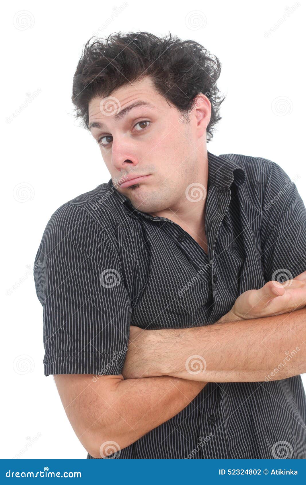 Puzzled man stock photo. Image of male, puzzled, people - 52324802