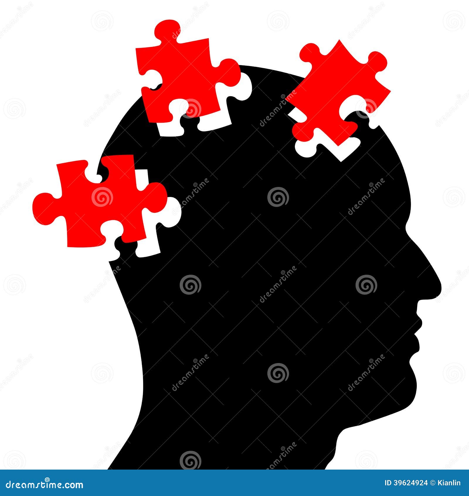 Puzzled mind stock illustration. Illustration of decision - 39624924
