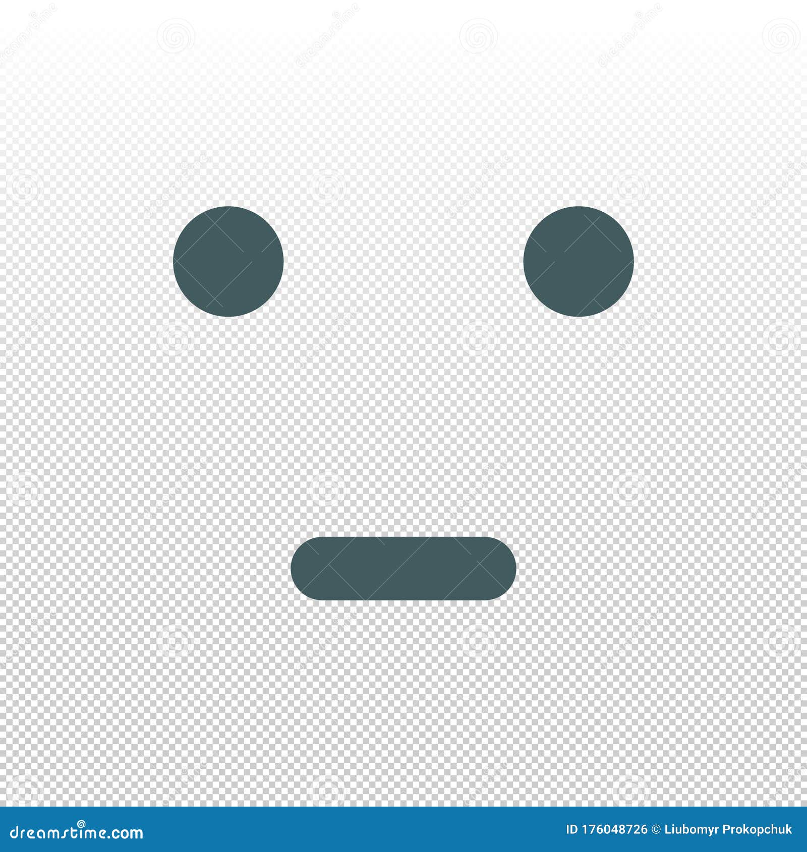 Puzzled Smiley Vector Illustration Icon. Face Stock Vector ...