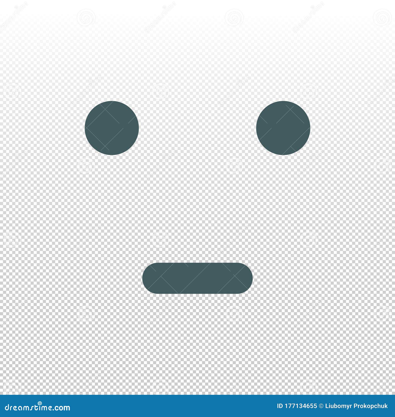 Puzzled Smiley Vector Illustration Icon. Face Stock Vector ...