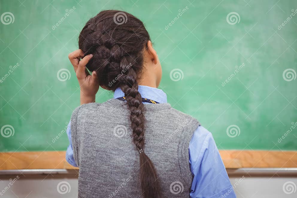 Puzzled Student Scratching Their Head Stock Photo - Image of ...