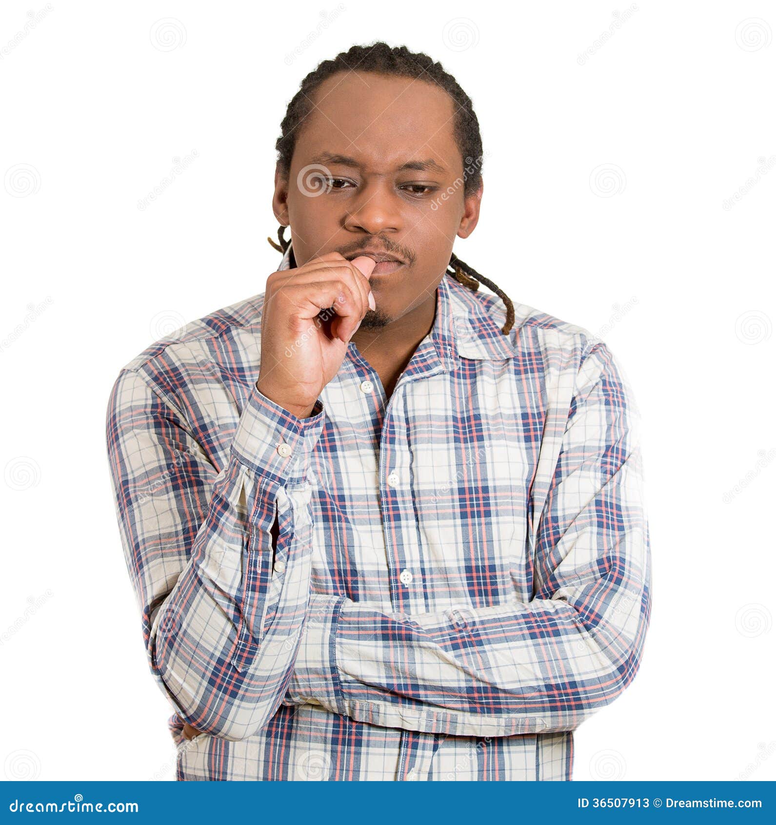 Puzzled and Troubled, Sucking Thumb Stock Image - Image of problem ...