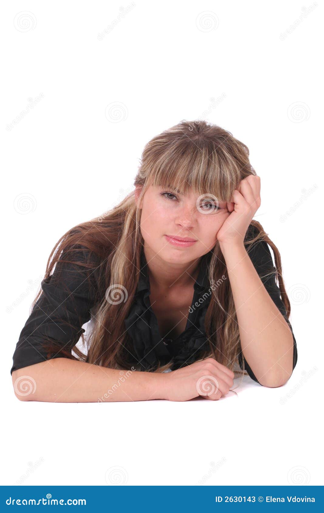 Puzzled woman stock image. Image of white, hand, puzzled - 2630143