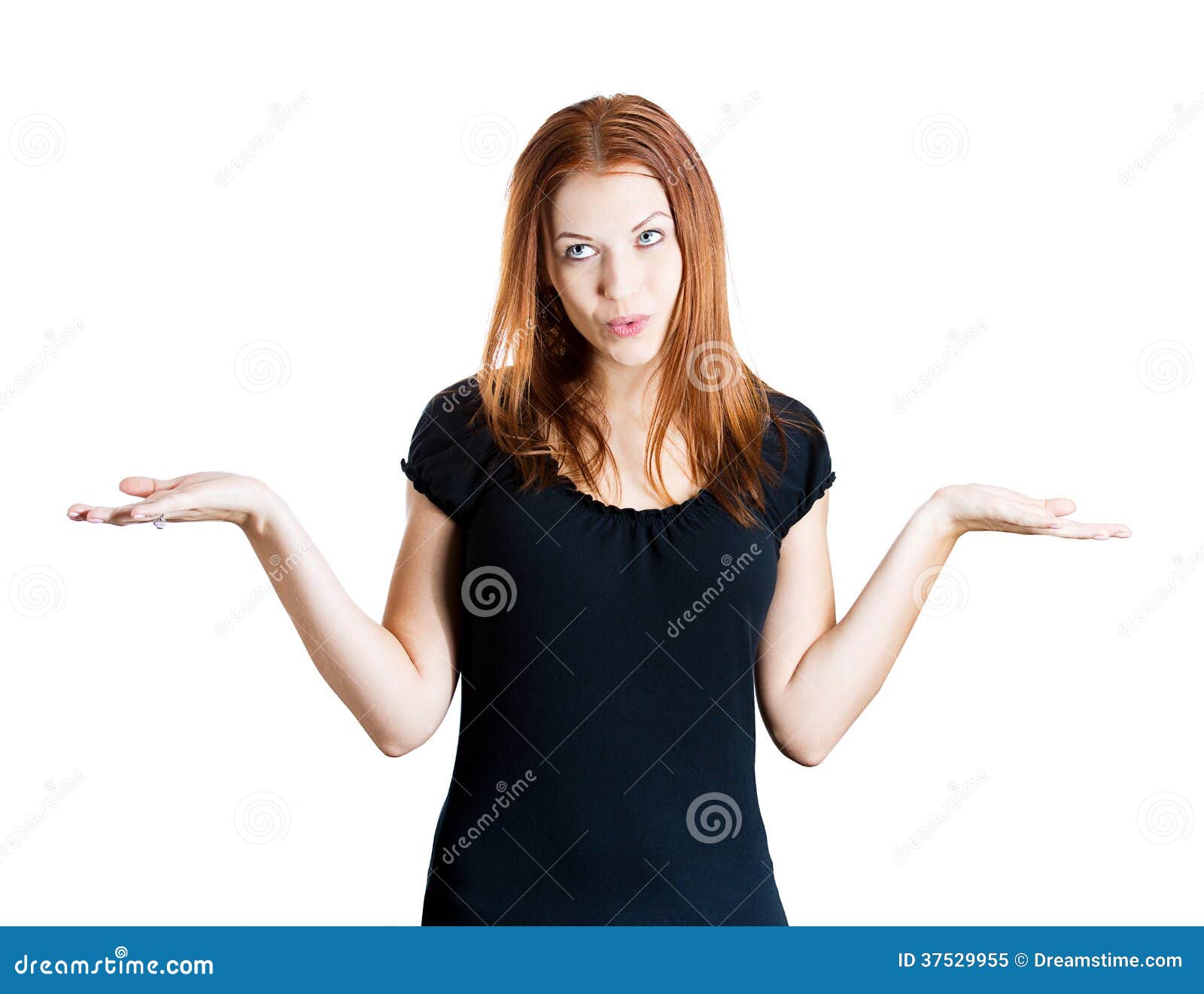 Puzzled woman stock image. Image of bewildered, concerned - 37529955