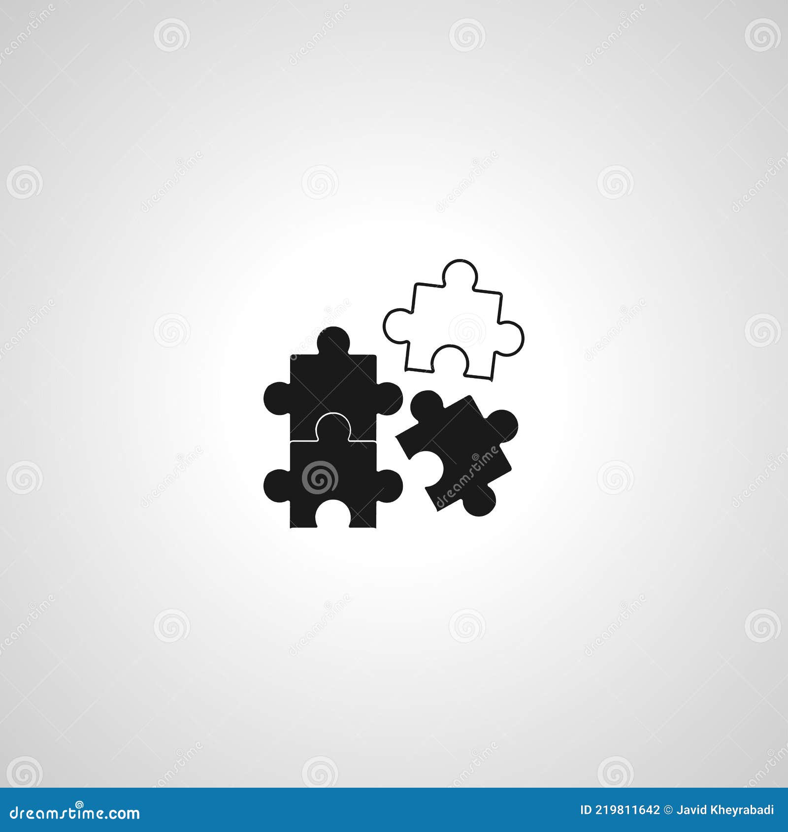 Puzzles. Ai Pattern Simple Isolated Icon. Puzzles. Ai Pattern Simple ...
