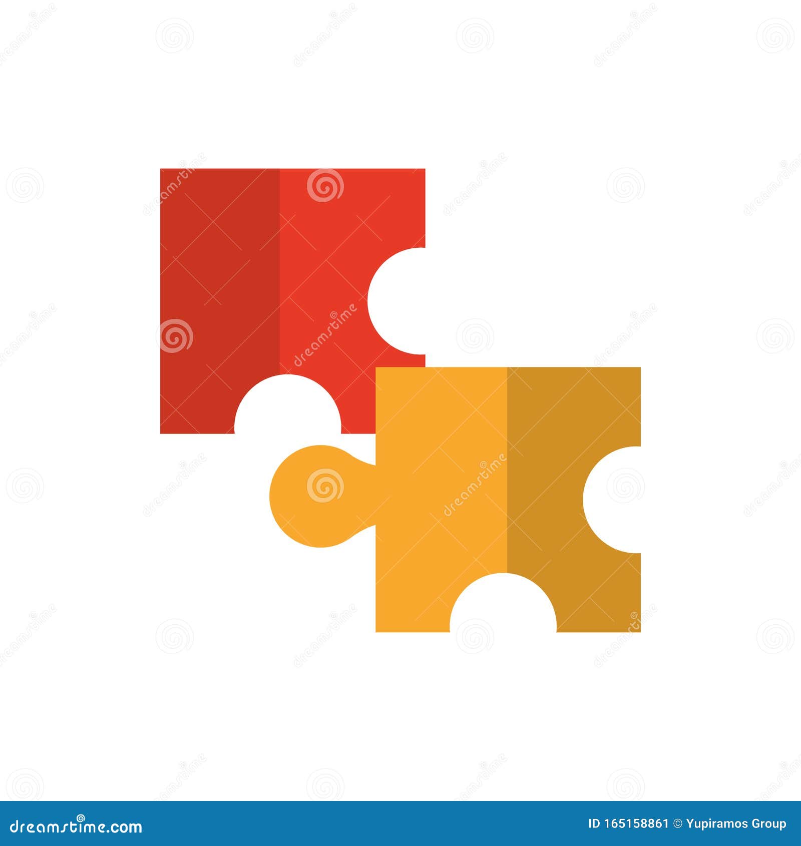 Puzzles Connection Business Strategy Icon Stock Vector - Illustration ...